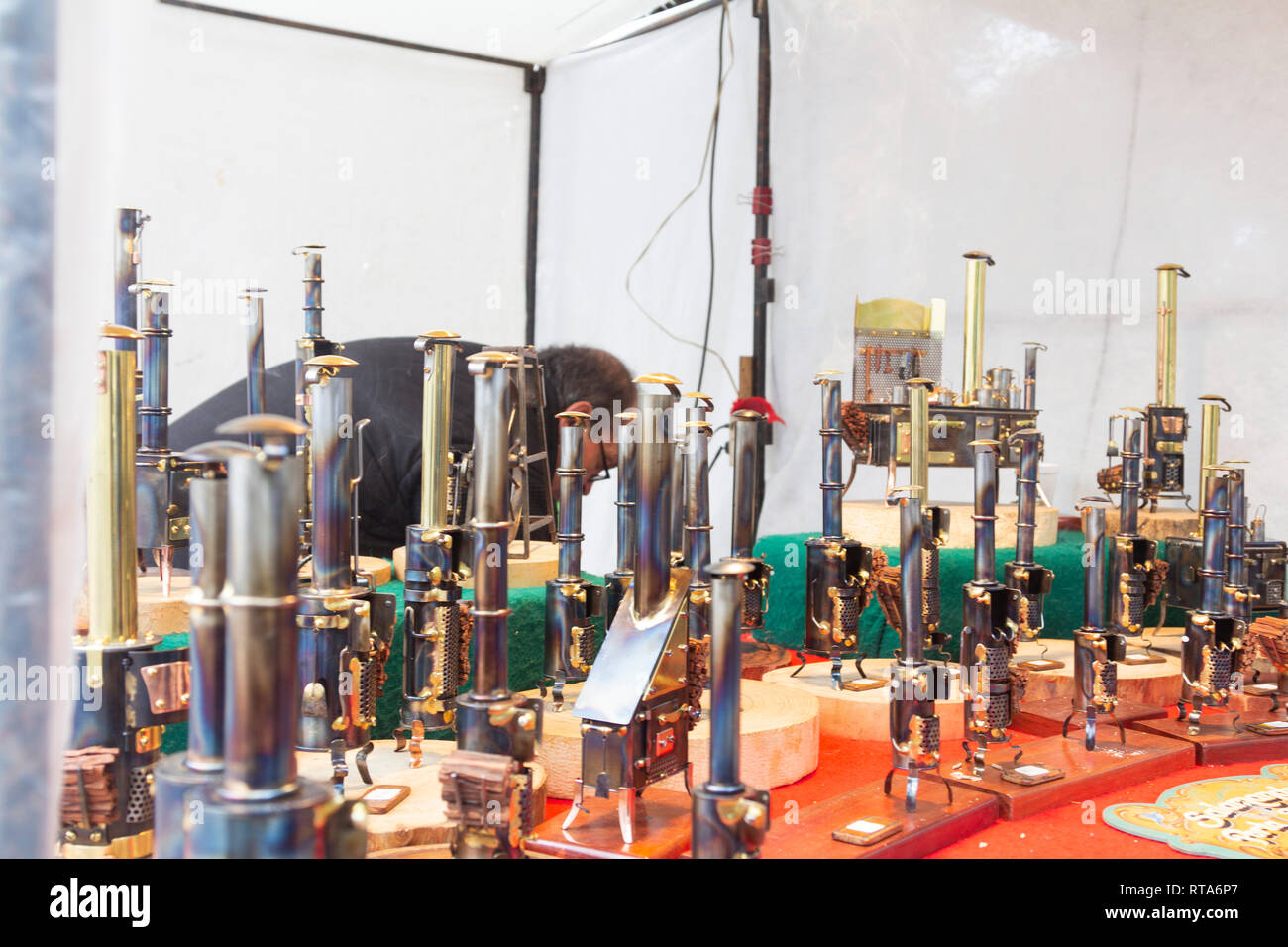 Buenos Aires State/Argentina 15/06/2014. Craftsman selling his ...