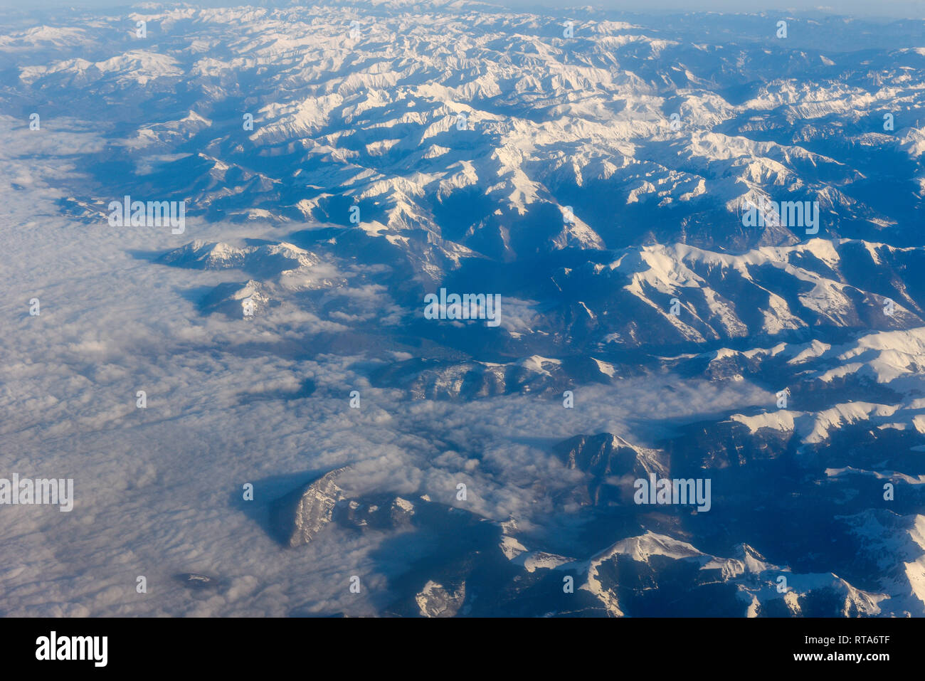 Pyrenees mountains border aerial hi-res stock photography and images ...