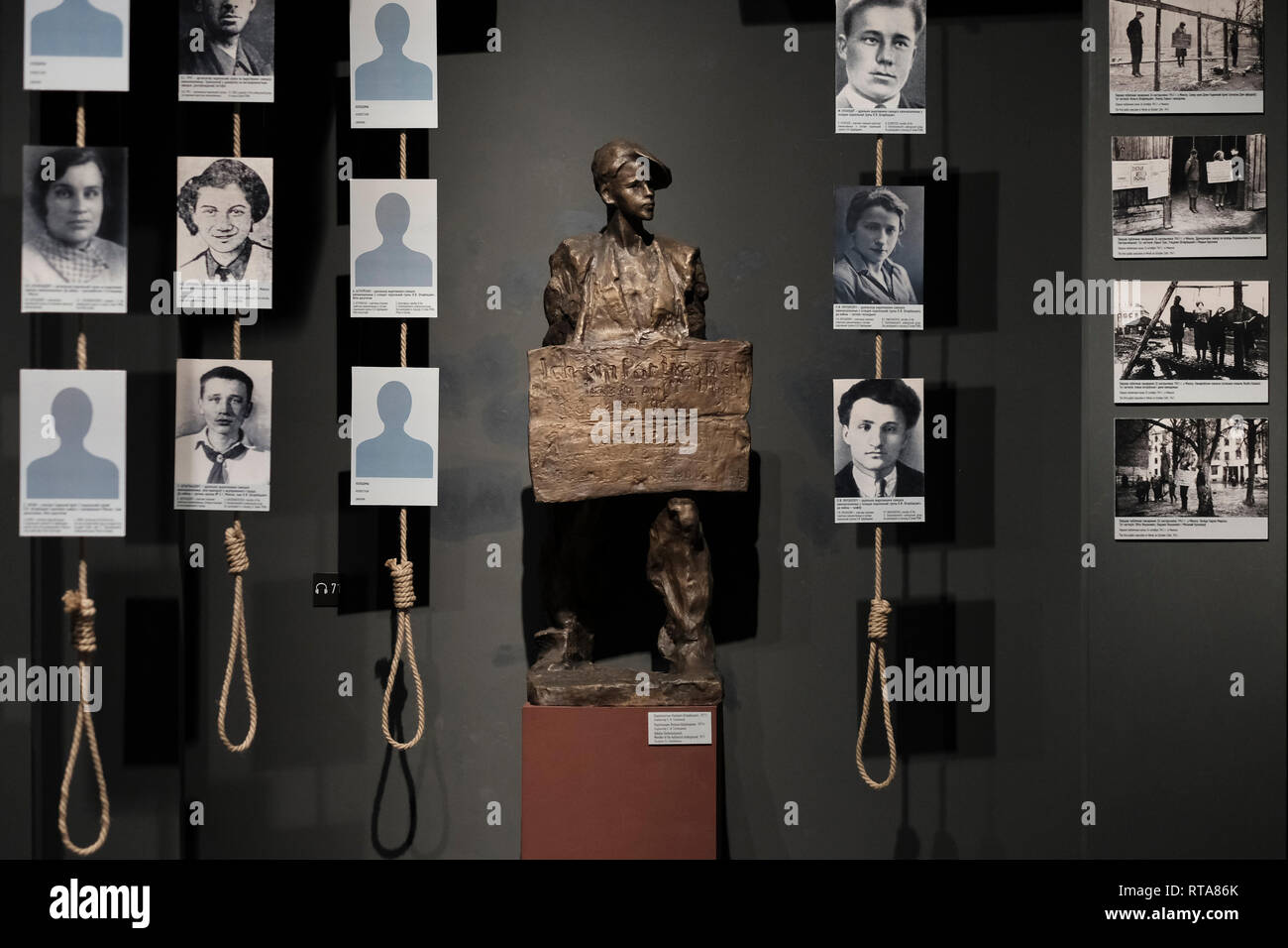 Installation dedicated to the first execution of civilians carried out ...