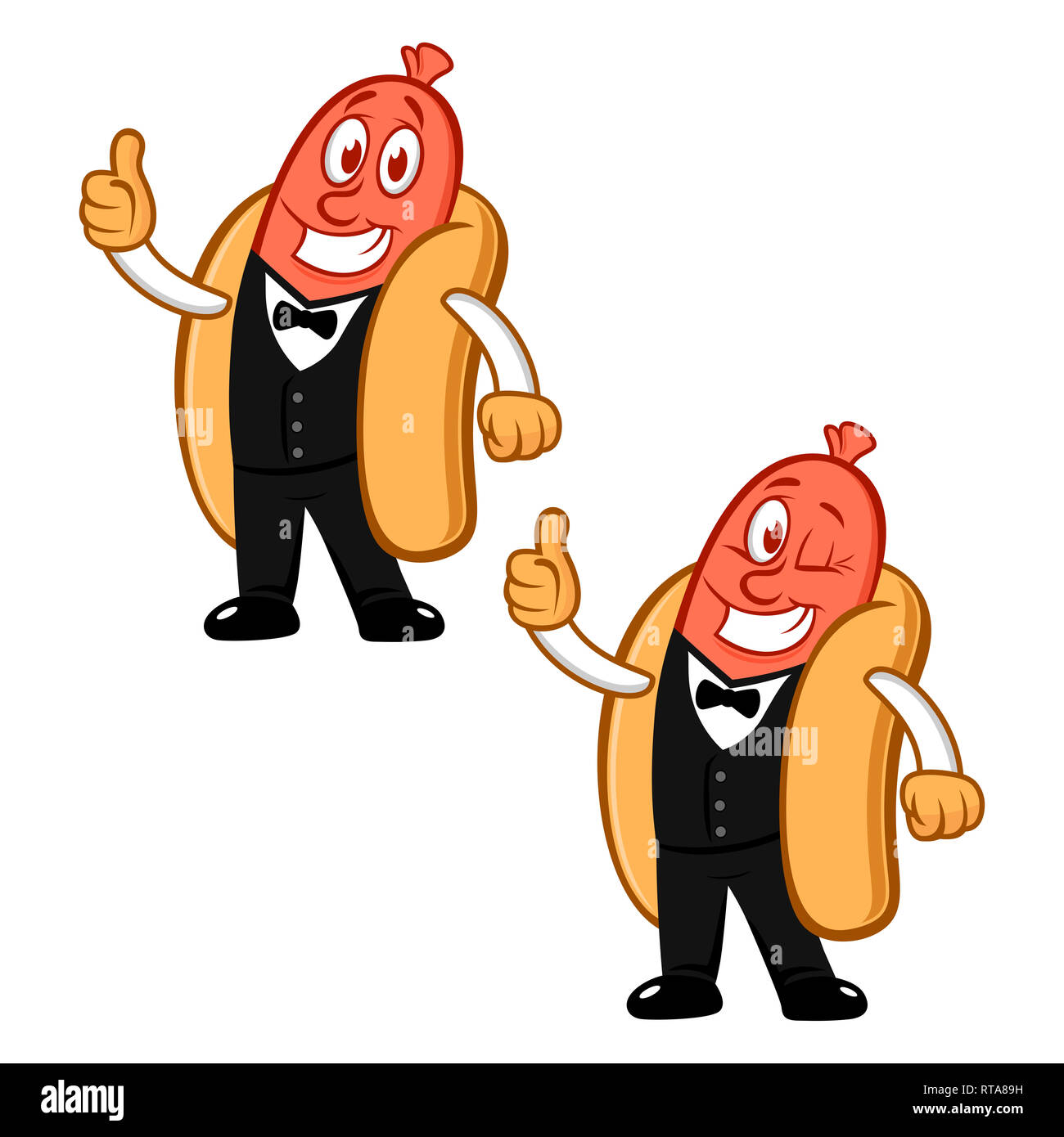 Hot dog pattern Cut Out Stock Images & Pictures - Alamy