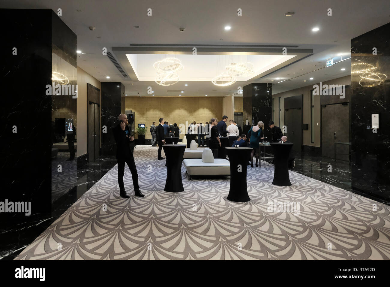 Guests attending a gala event inside the Hotel DoubleTree by Hilton ...