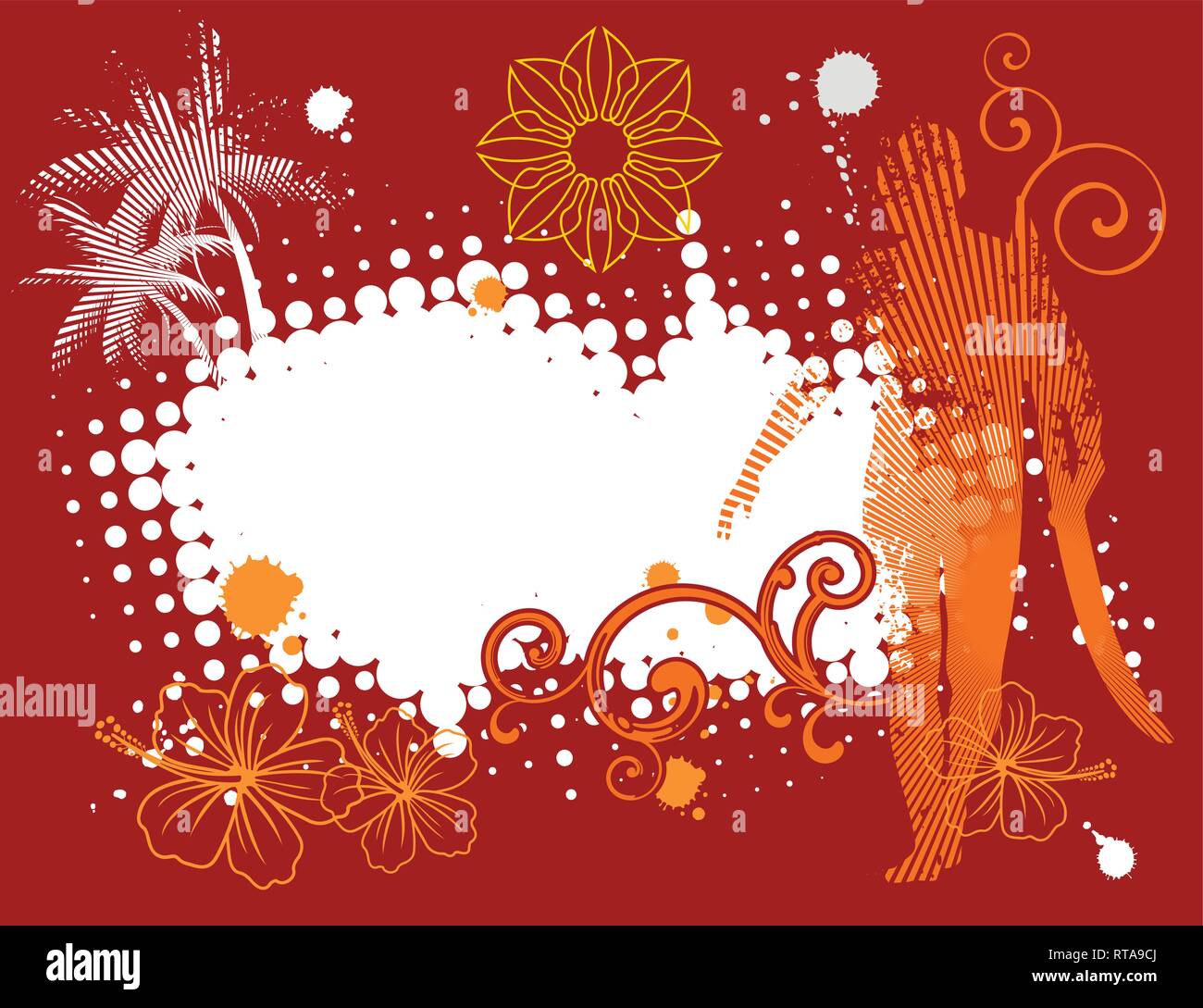 Surfing hawaii Stock Vector Images - Alamy