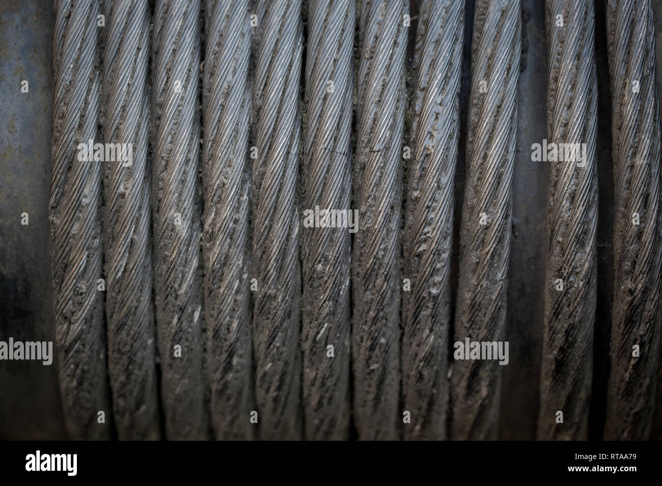 Old dirty rusty vintage metal ropes background Stock Photo - Alamy