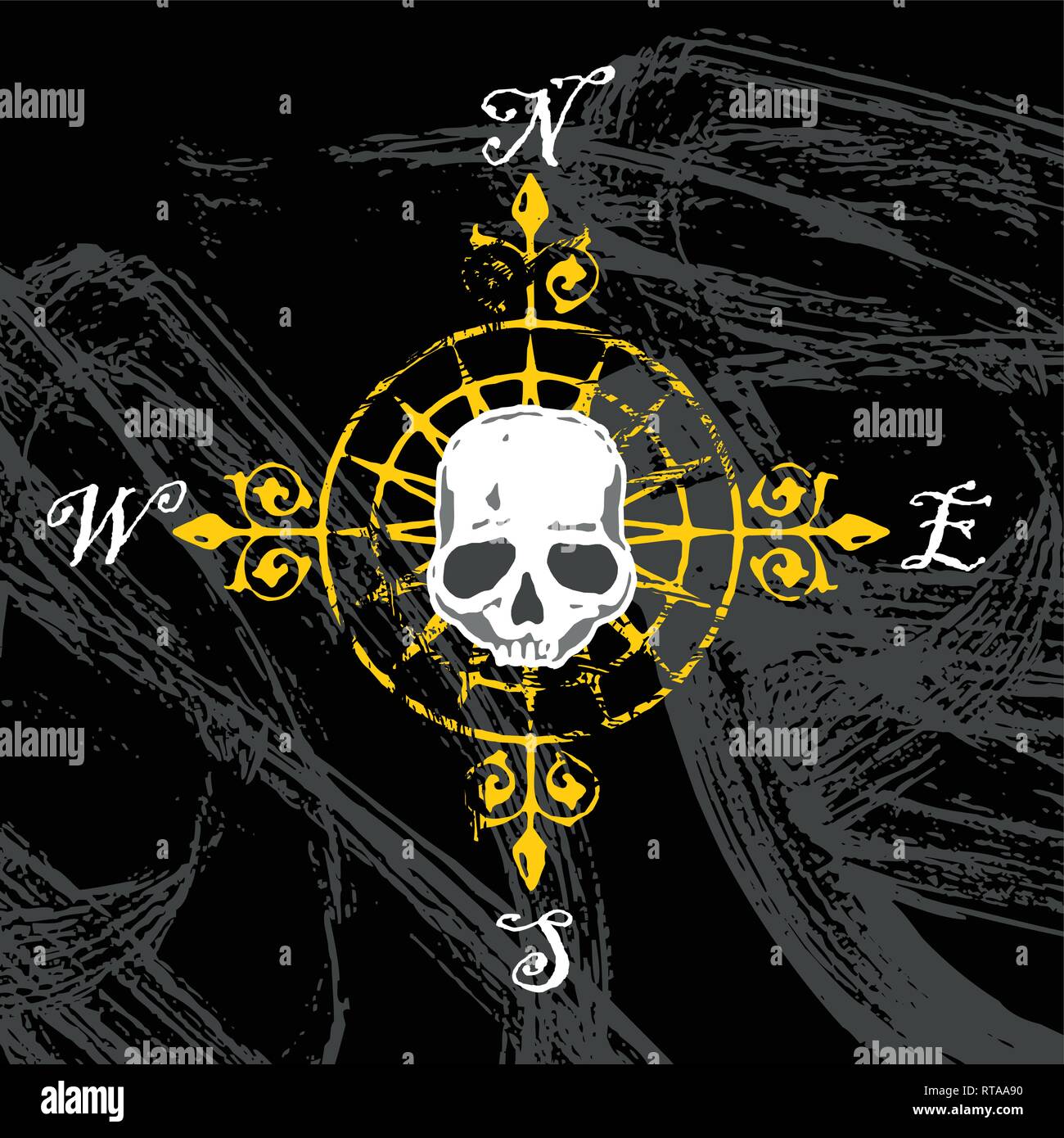 Retro compass rose hi-res stock photography and images - Alamy