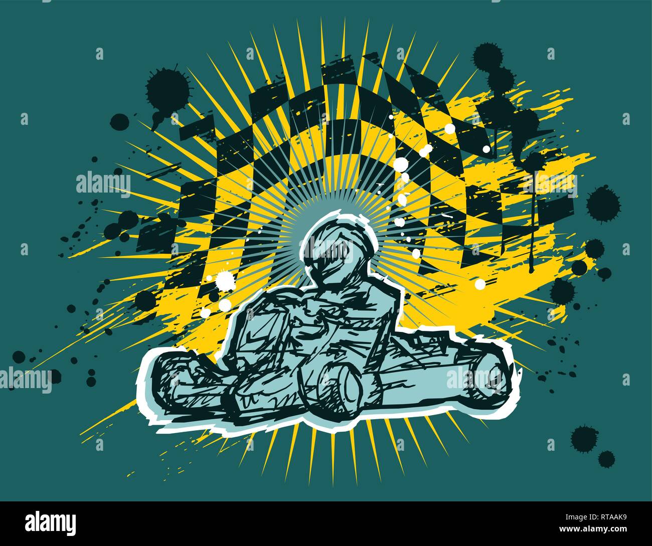 Go karts sign Stock Vector Images - Alamy