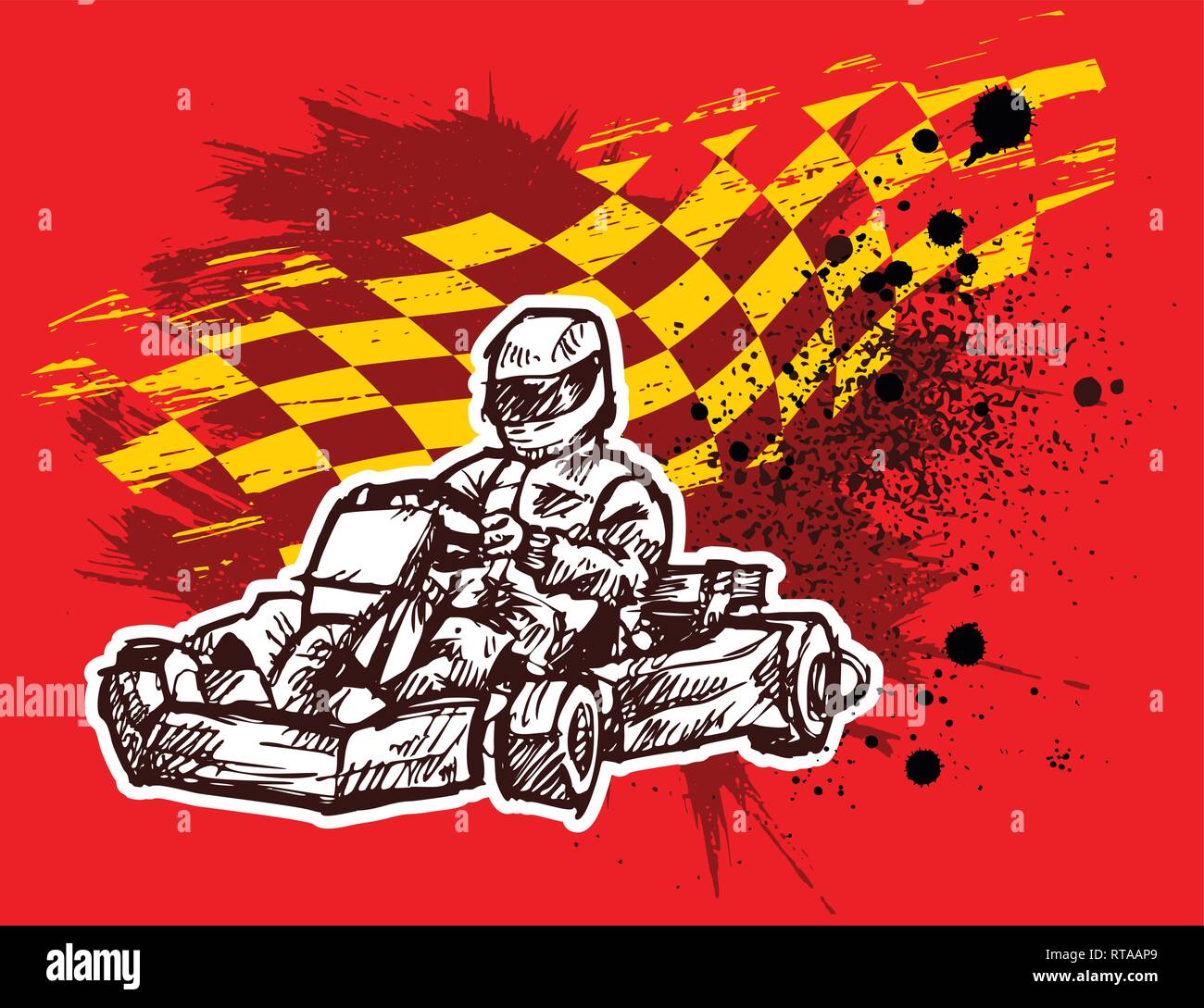 Go karts sign Stock Vector Images - Alamy