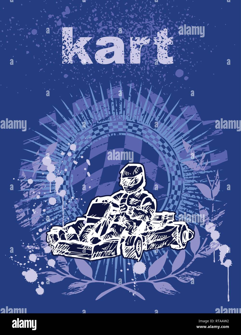 Go karts racing track Stock Vector Images - Alamy