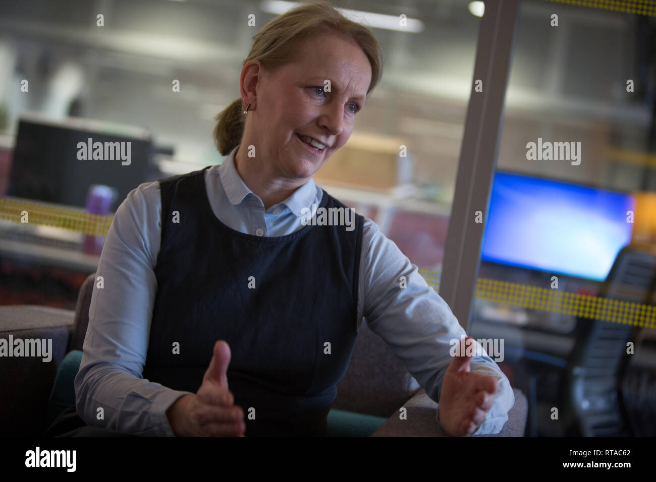 Donalda MacKinnon, Director of BBC Scotland - photographed within, and ...