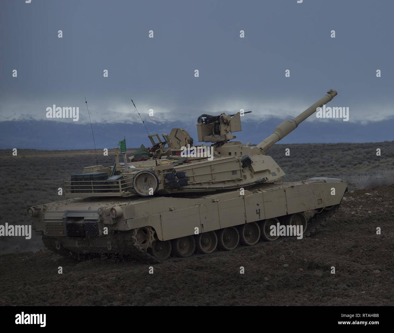 M1A2 Abrams Tanks from A Company, 2-116th Cavalry Brigade Combat Team ...