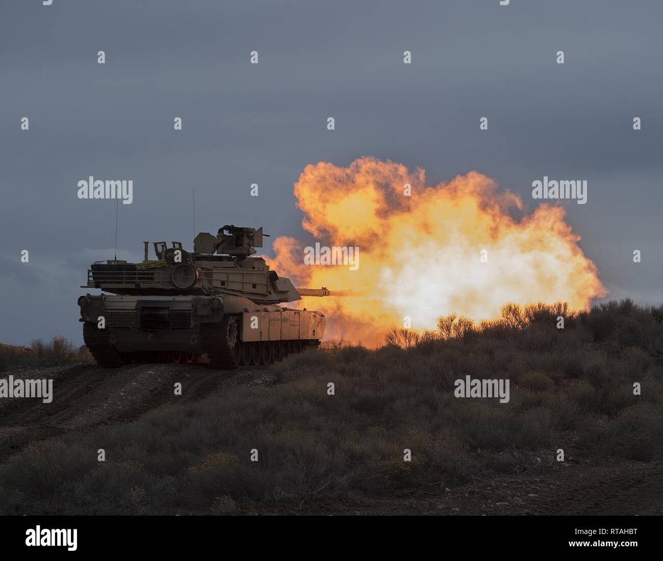 M1A2 Abrams Tanks from A Company, 2-116th Cavalry Brigade Combat Team ...