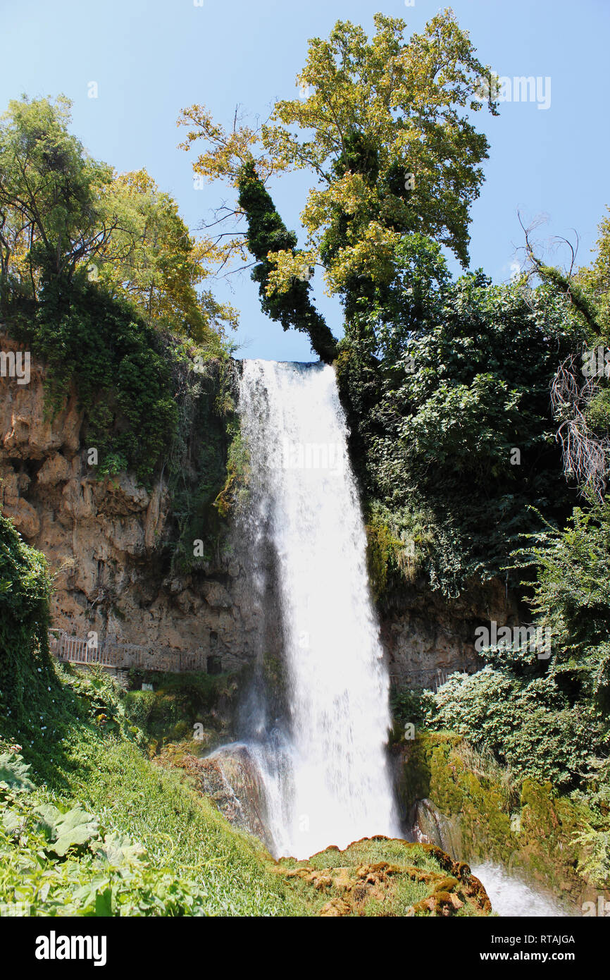 Great waterfalls and waterfall park of Edessa Greece Stock Photo - Alamy