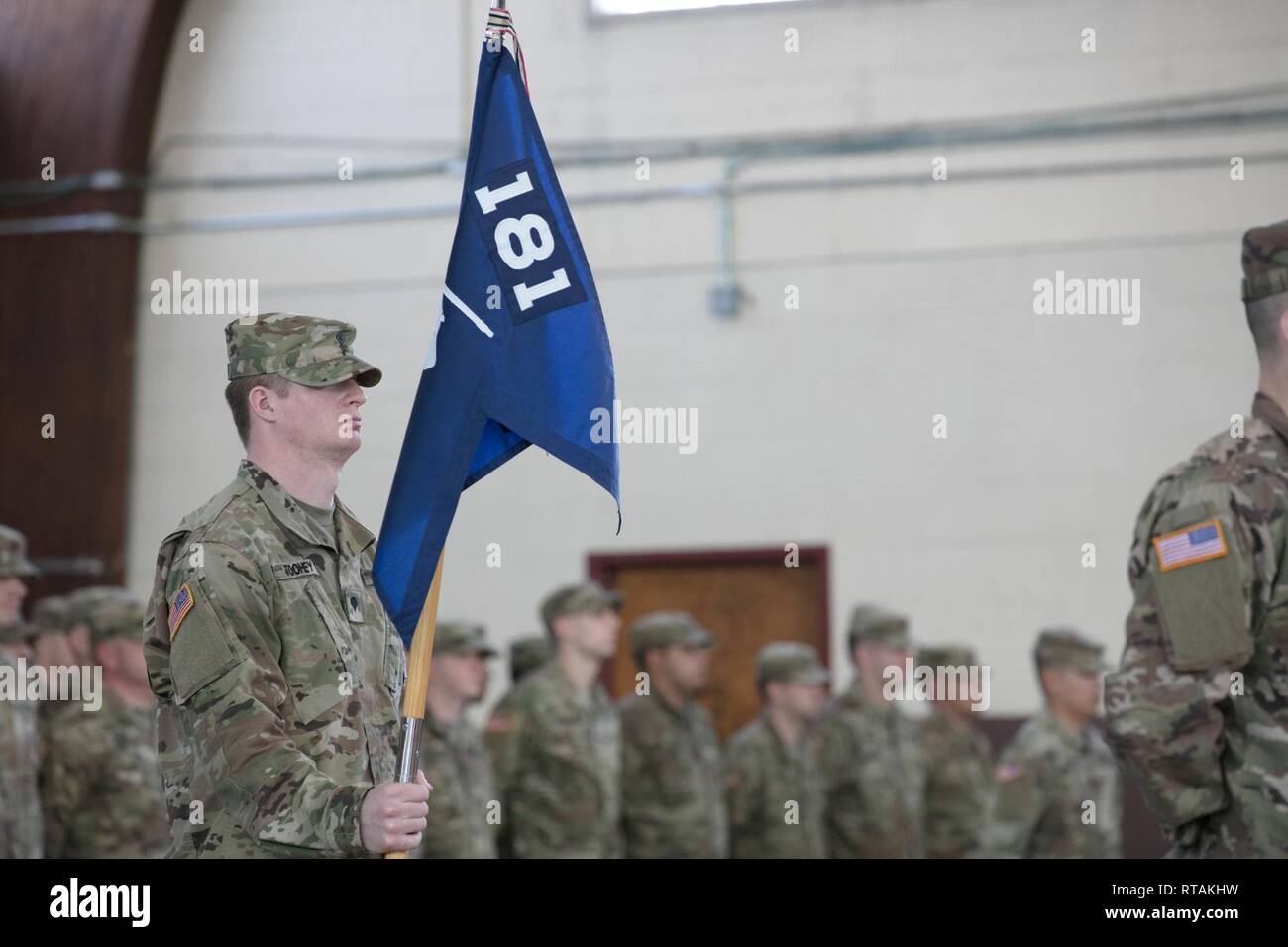 CAMBRIDGE, Mass. - Members of C Company 1-181st Infantry Regiment ...