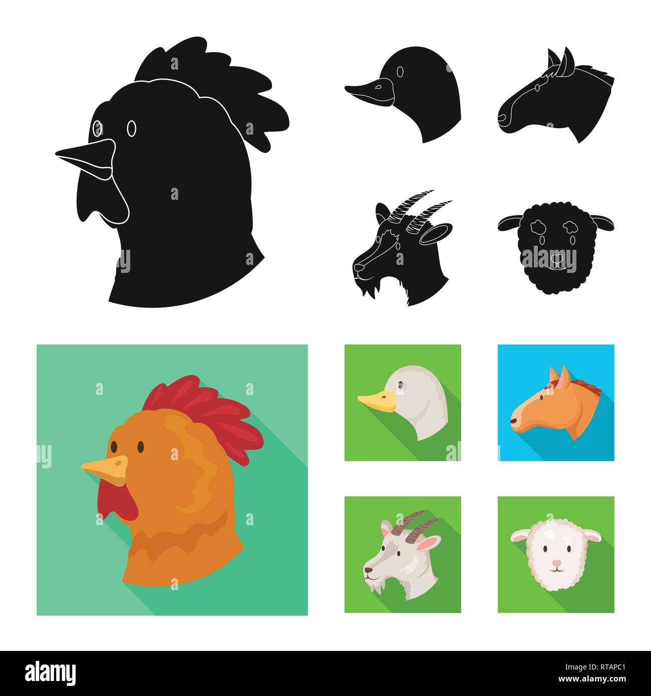 Vector design of agriculture and breeding icon. Set of agriculture and ...
