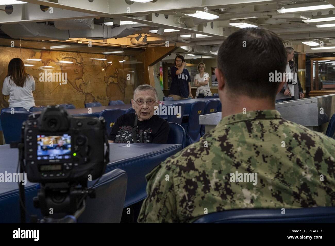 PEARL HARBOR (Feb. 01, 2019) Doris Neumann Rixe, a female World War II ...