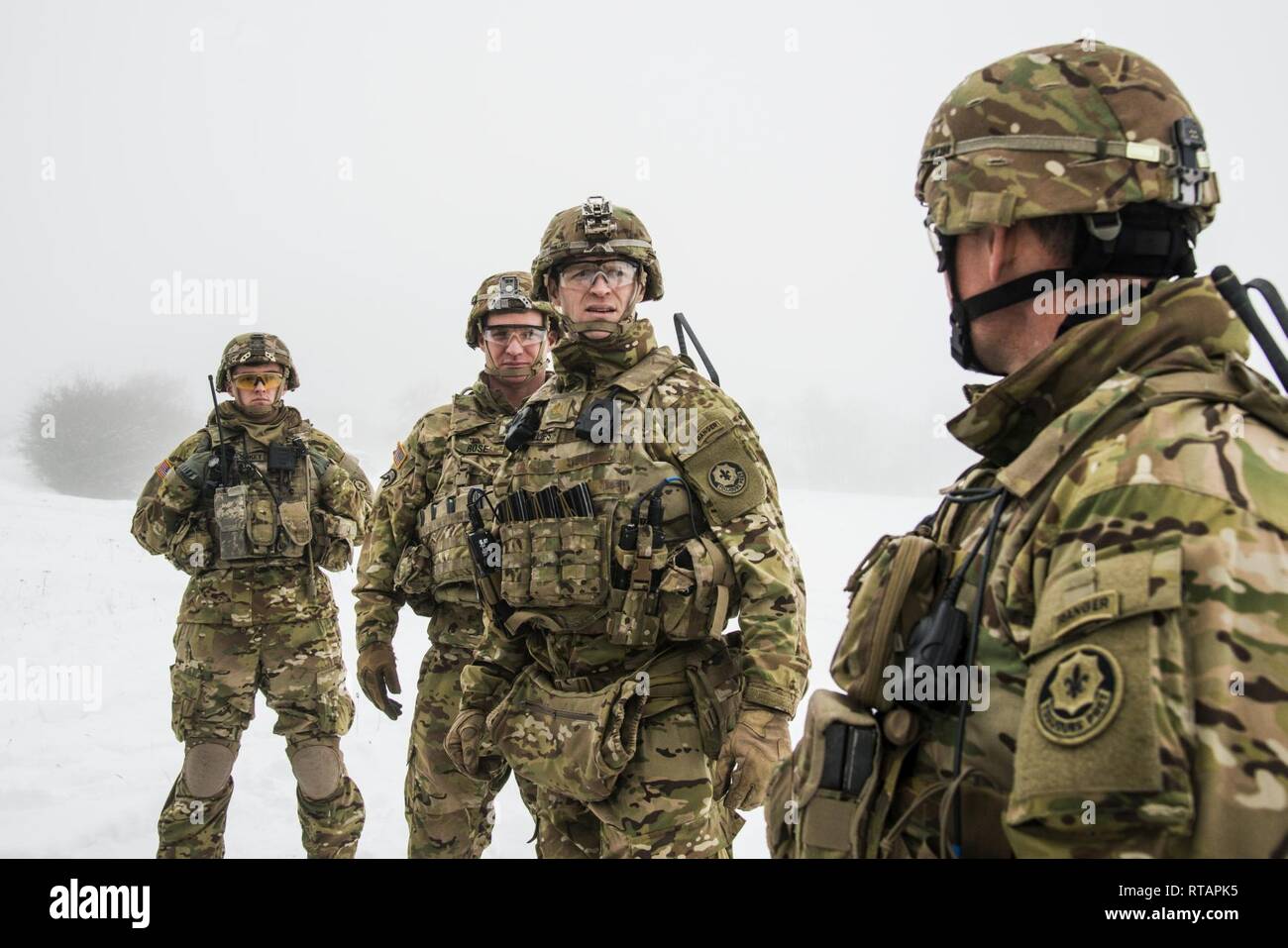 The command group of the First Squadron, Second Cavalry Regiment “War ...
