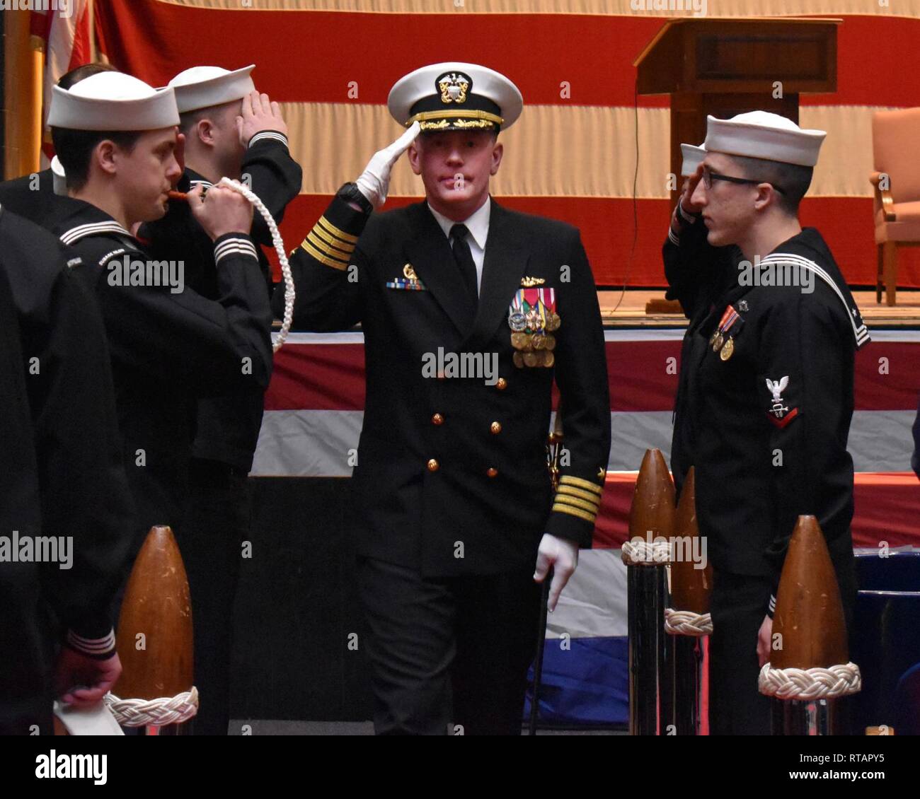GROTON, Conn. (Feb. 1, 2019) Capt. Brian Sittlow, commodore of ...