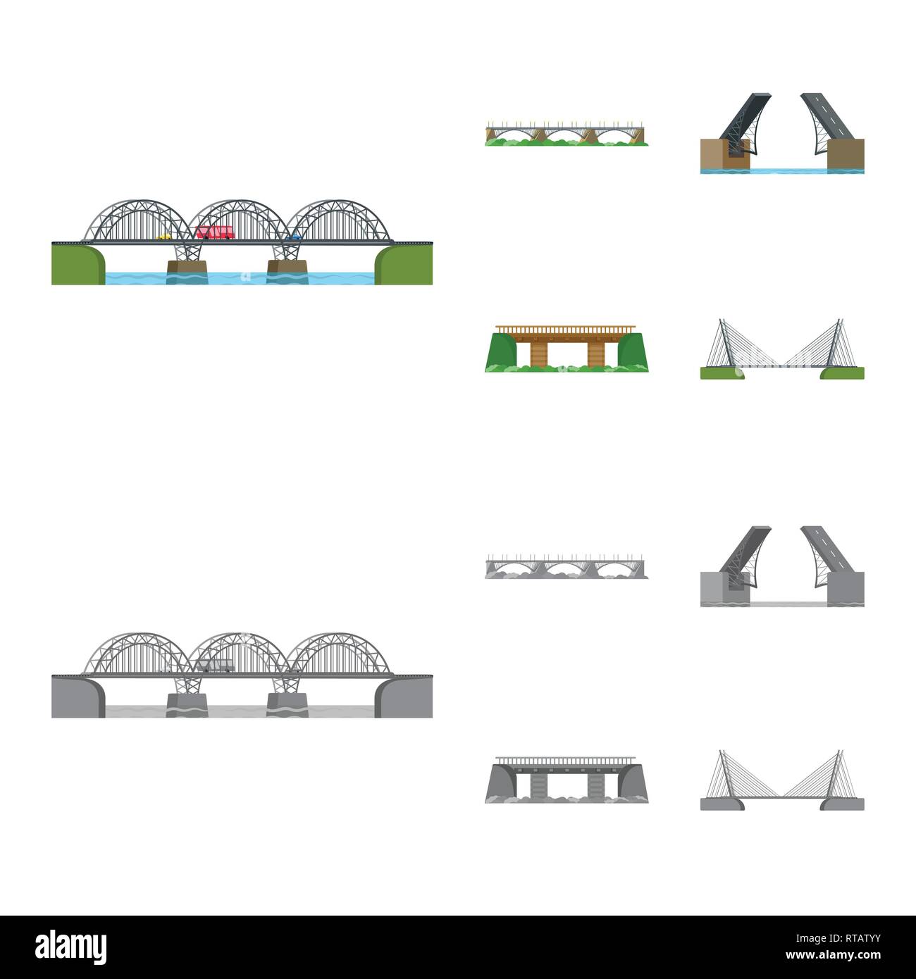 Isolated Object Of Connection And Design Sign Collection Of Connection And Side Stock Vector