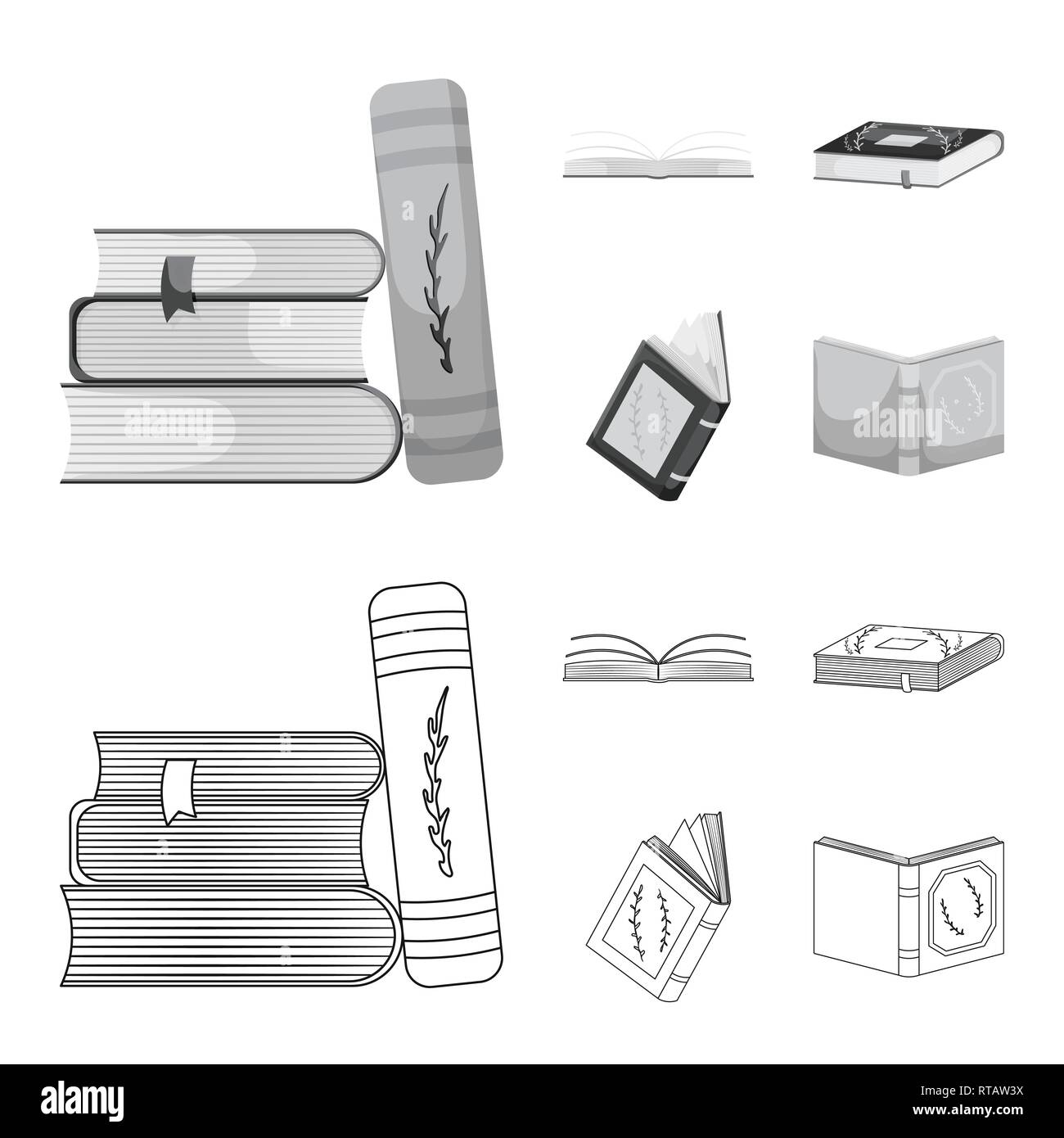 Vector design of training and cover sign. Collection of training and ...