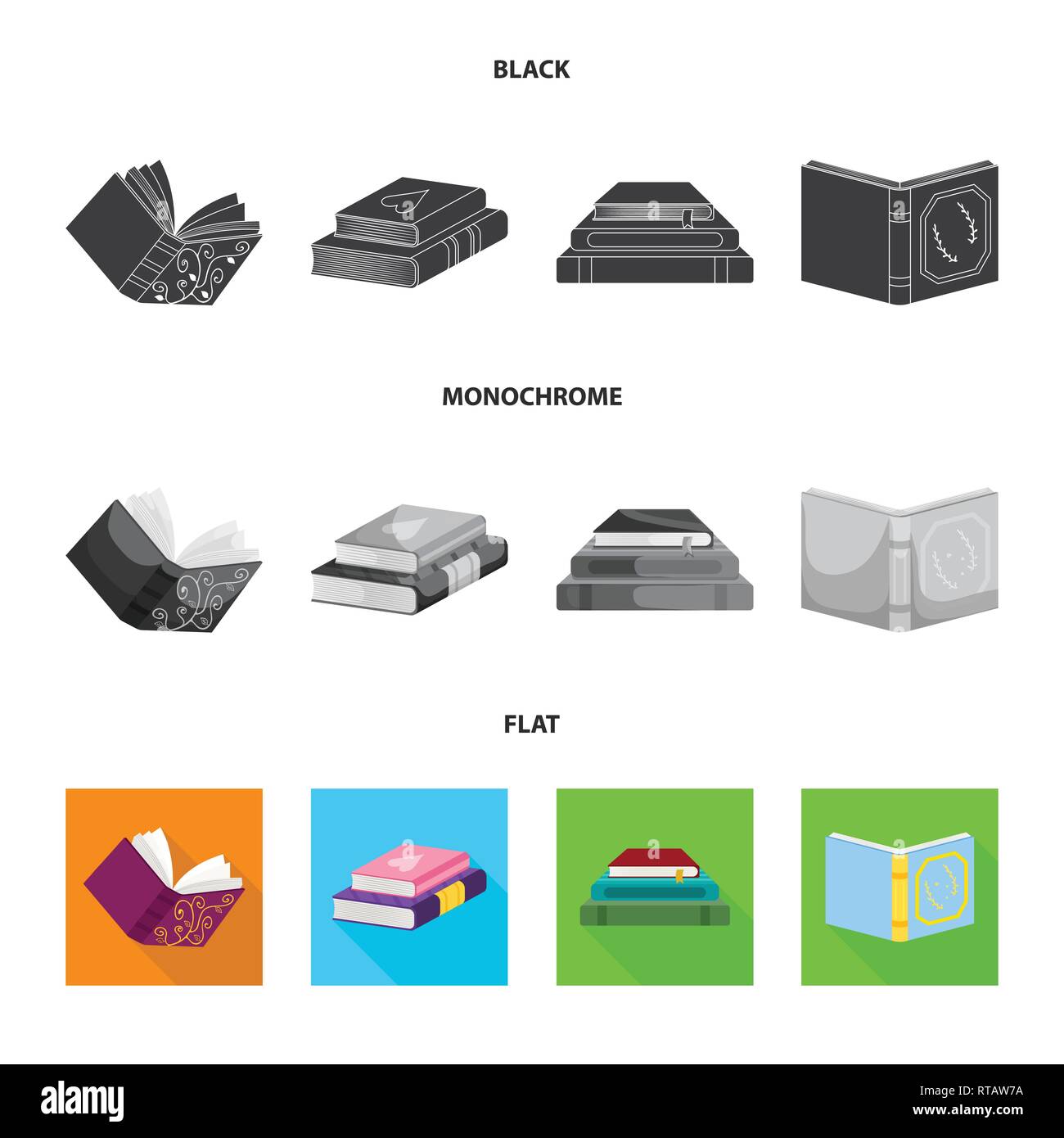Vector design of training and cover sign. Collection of training and ...