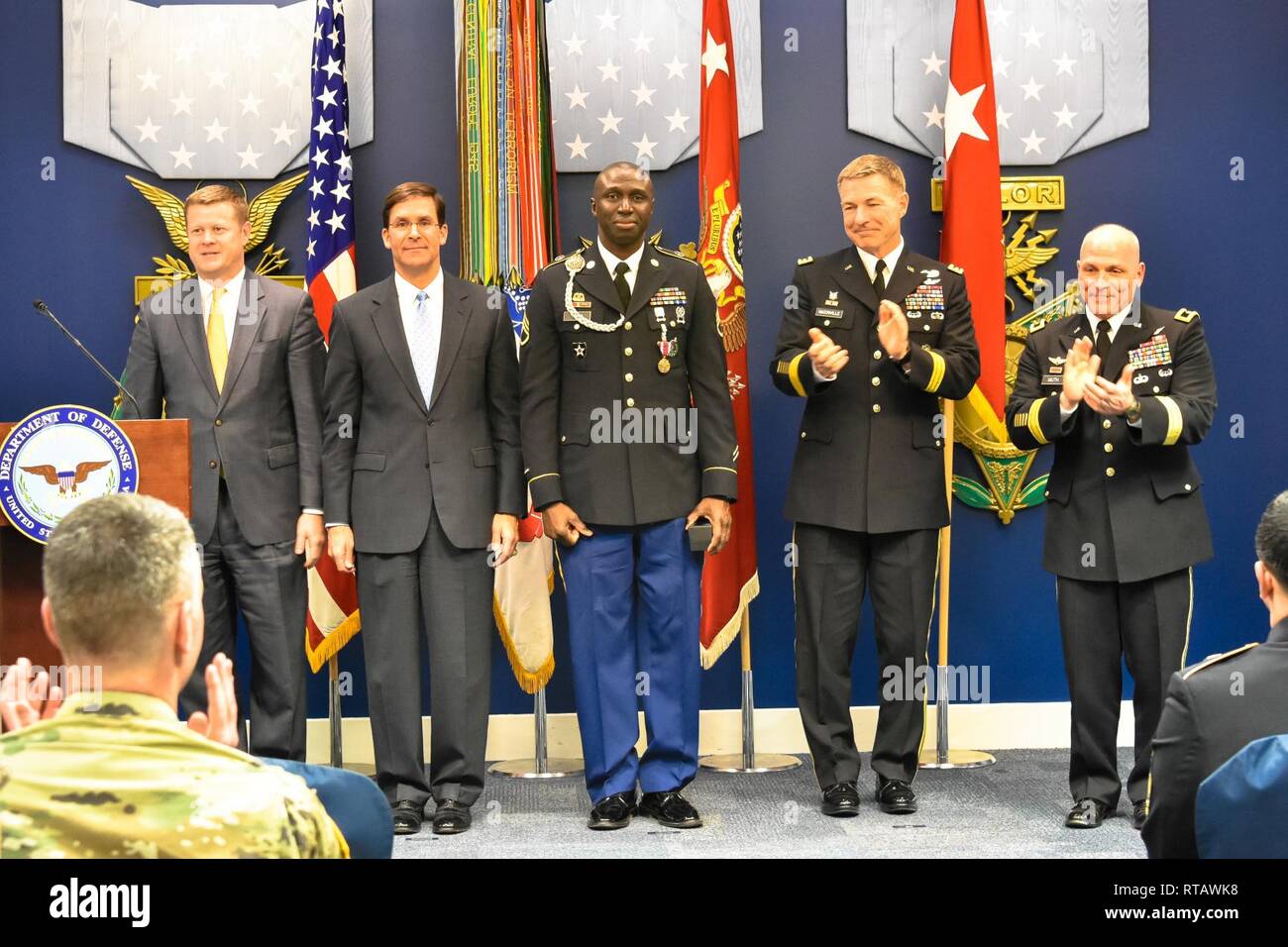 Secretary of the Army Dr. Mark Esper, Undersecretary of the Army Ryan ...