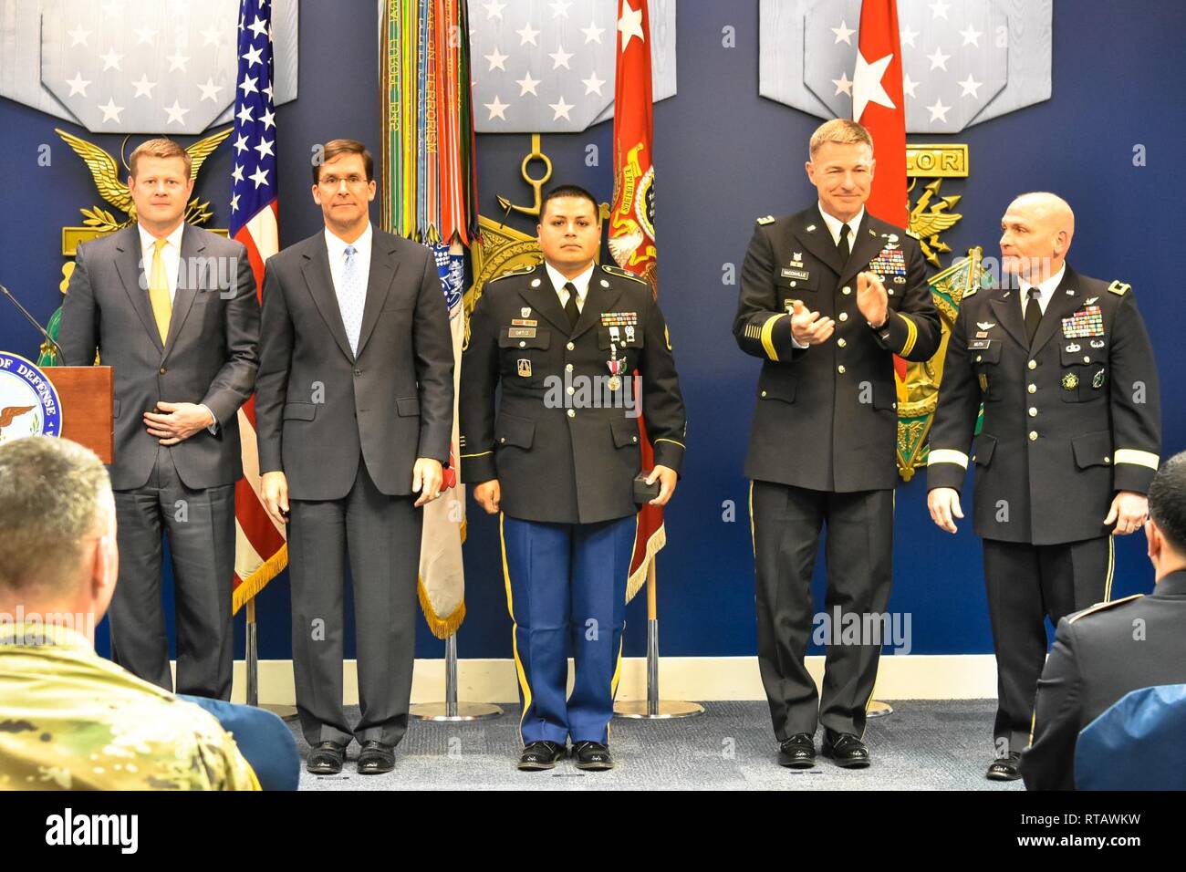 Secretary of the Army Dr. Mark Esper, Undersecretary of the Army Ryan ...