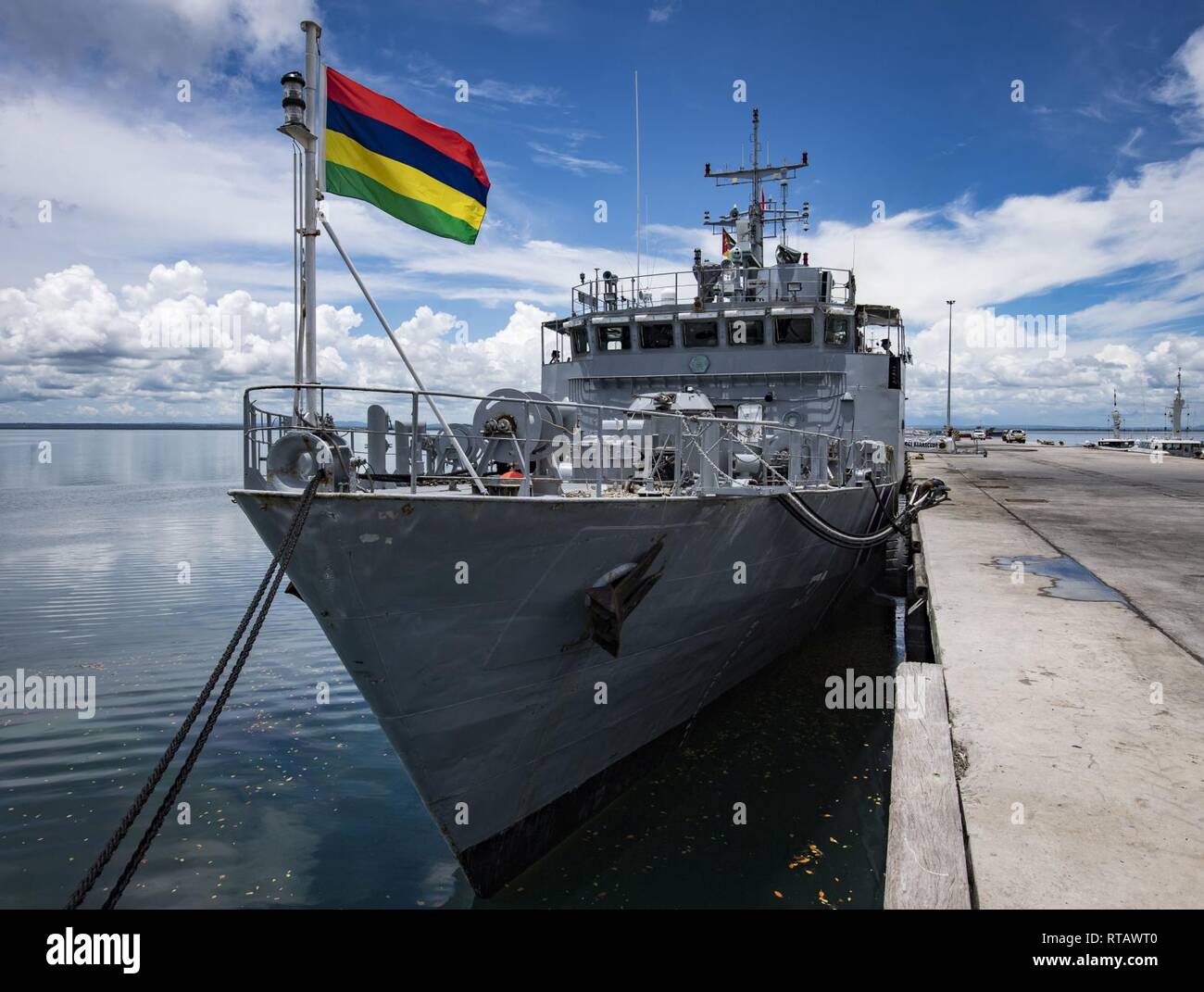 PEMBA, Mozambique (Feb. 4, 2019) The Mauritius Kora-class Corvette CGS ...