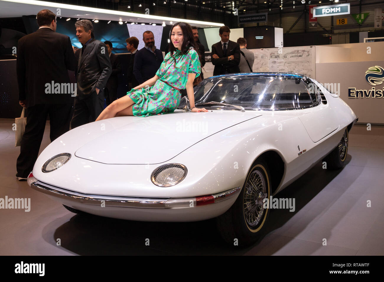 GENEVA, SWITZERLAND - MARCH 7, 2018: EnVision Chevrolet Corvair Testudo ...