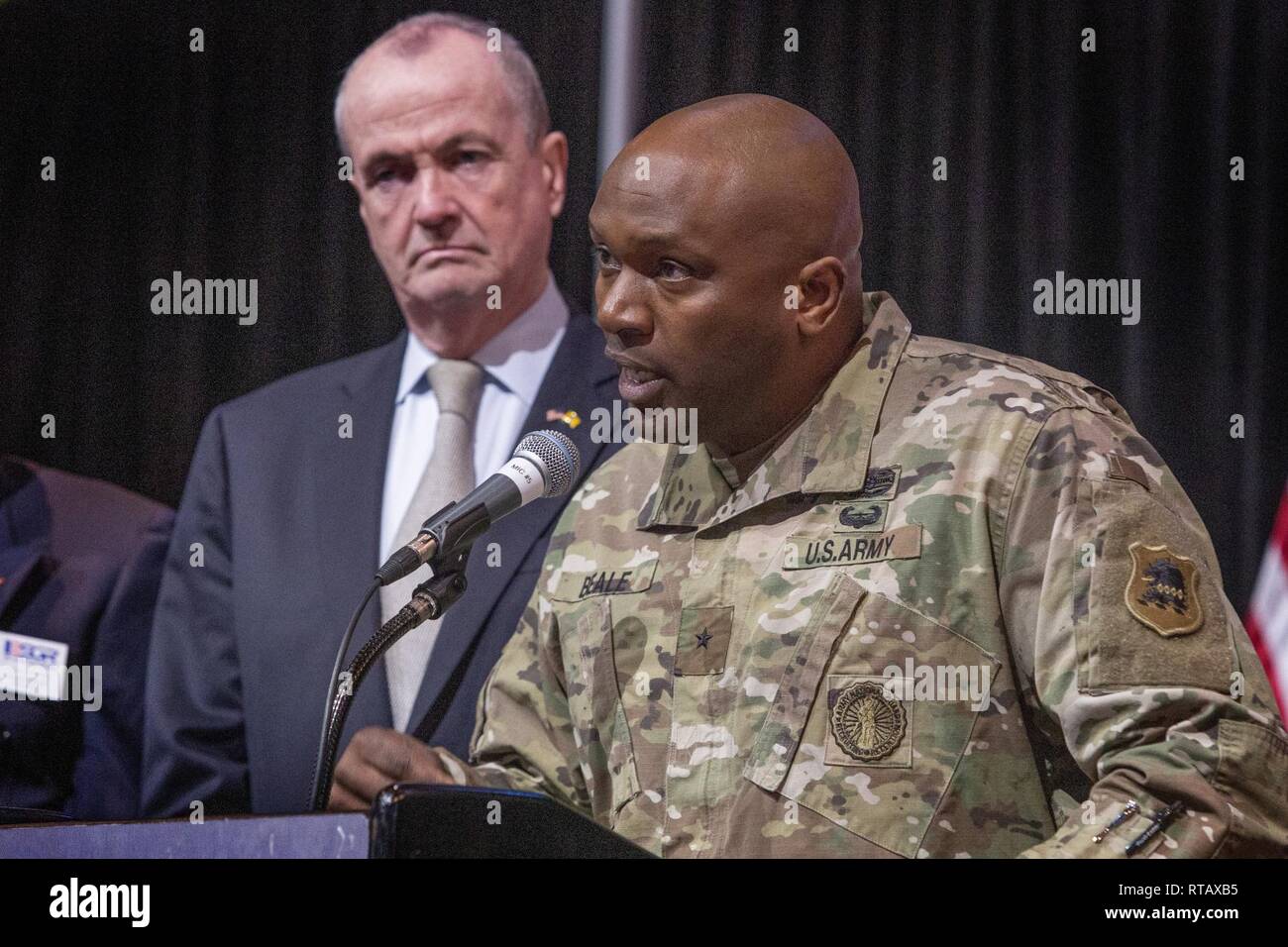 The adjutant general of the new jersey national guard hi-res stock ...