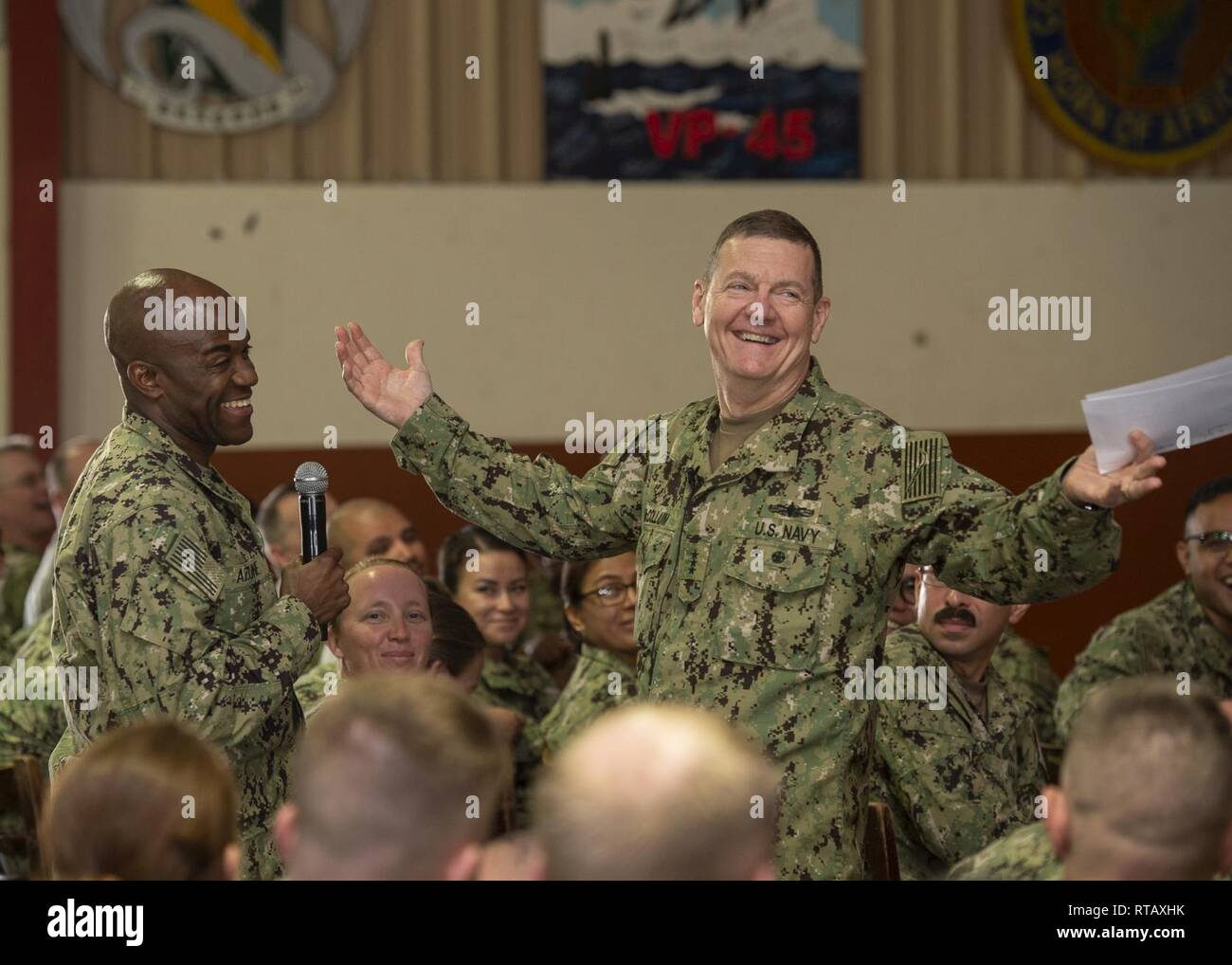 CAMP LEMONNIER, Djibouti - Chief of Navy Reserve Vice Adm. Luke M ...