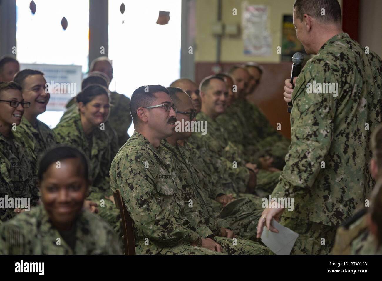 CAMP LEMONNIER, Djibouti - Chief of Navy Reserve Vice Adm. Luke M ...
