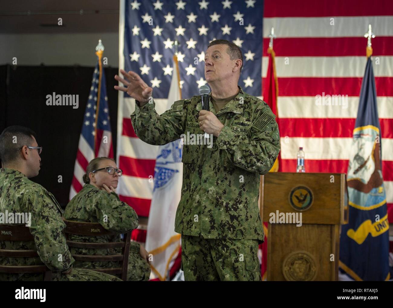 CAMP LEMONNIER, Djibouti - Chief of Navy Reserve Vice Adm. Luke M ...