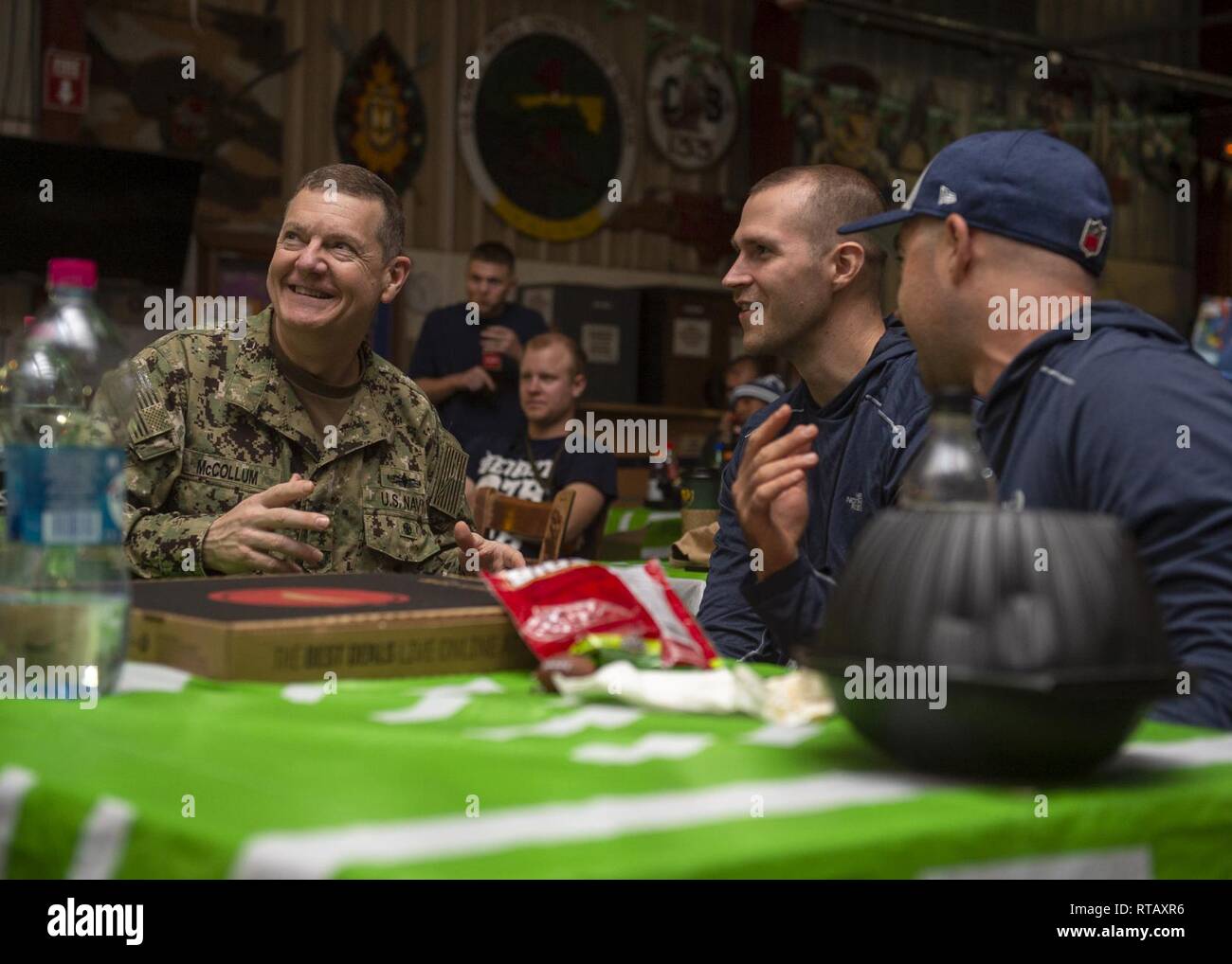 CAMP LEMONIER, Djibouti - Chief of Navy Reserve Vice Adm. Luke McCollum ...
