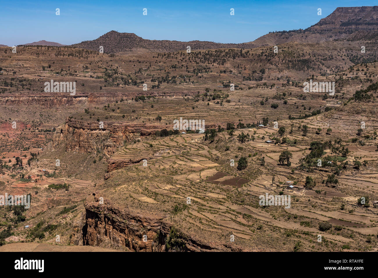 Landscape in Gheralta in Tigray, Northern Ethiopia Stock Photo - Alamy