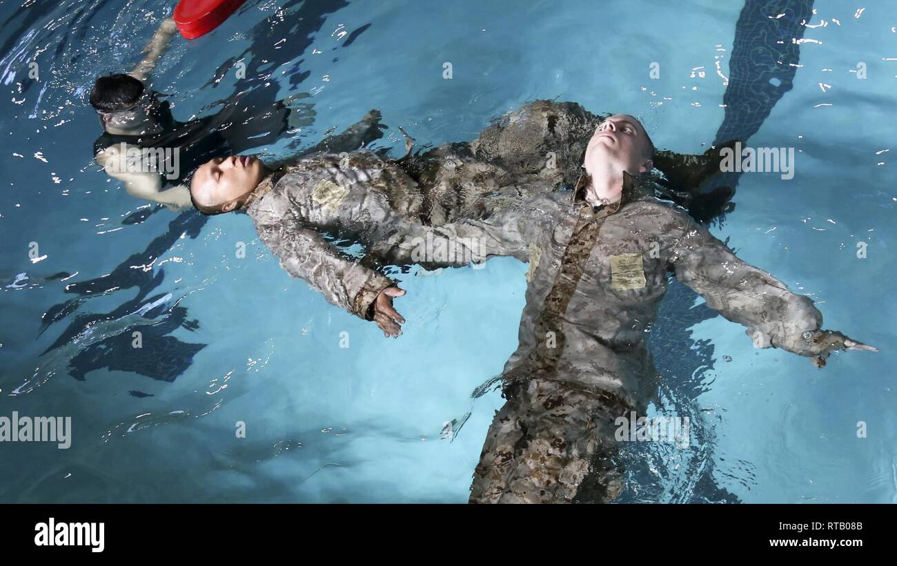 Recruit swim tank hi-res stock photography and images - Alamy