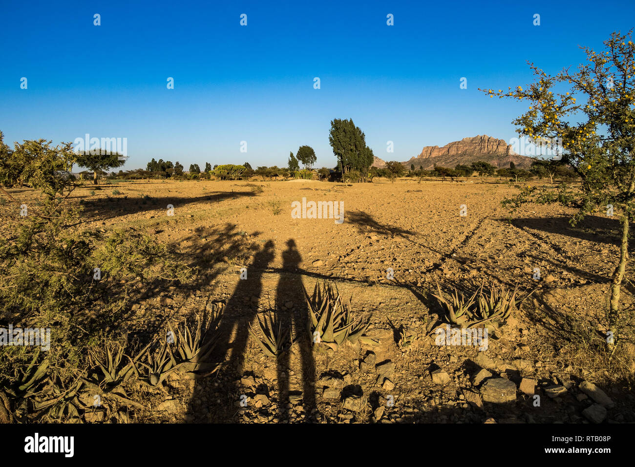 Landscape in Gheralta near Abraha Asbaha in Northern Ethiopia, Africa ...