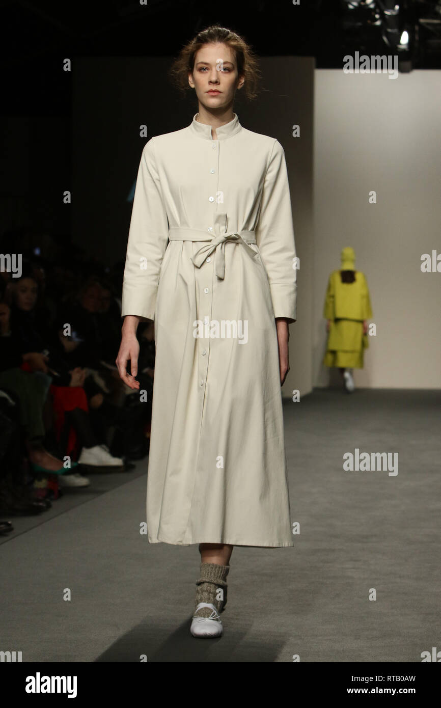 Models on the catwalk during the Angelia Ami fashion show as part of ...