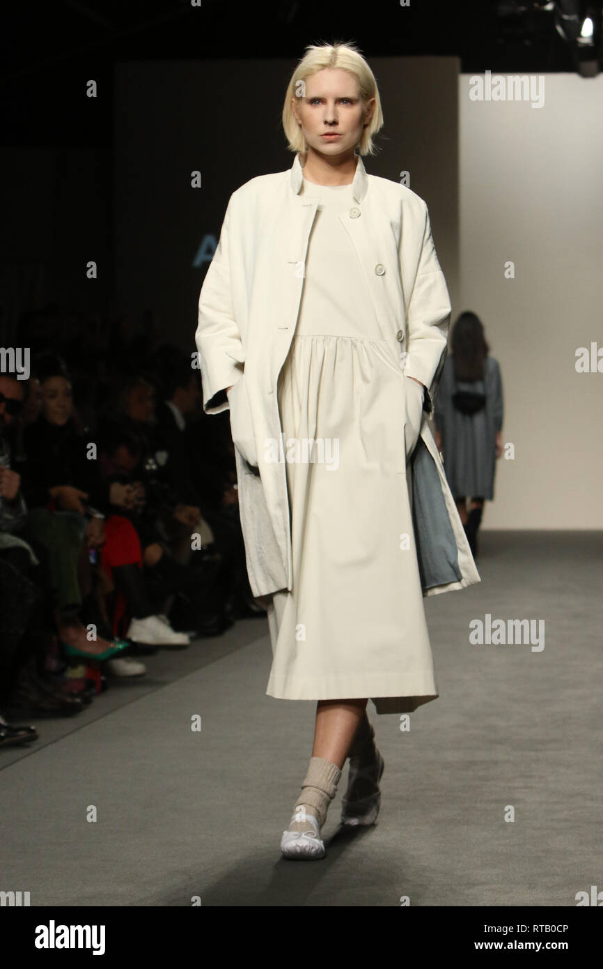 Models on the catwalk during the Angelia Ami fashion show as part of ...