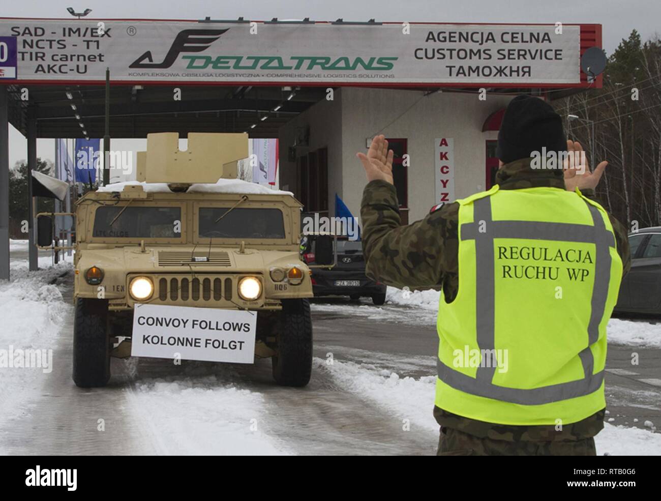 Armored army vehicle checkpoint hi-res stock photography and images - Alamy