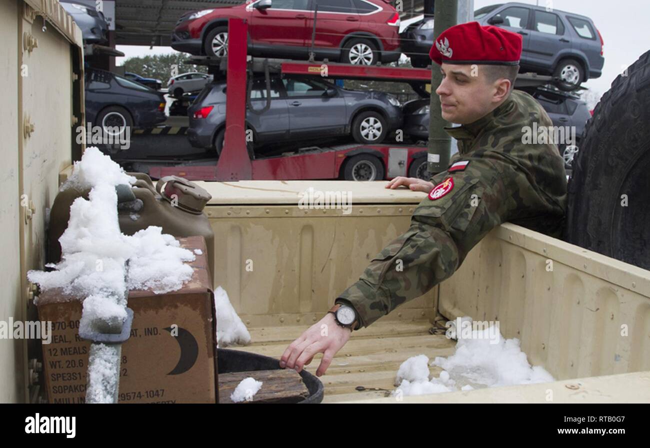 Polish military police hi-res stock photography and images - Alamy