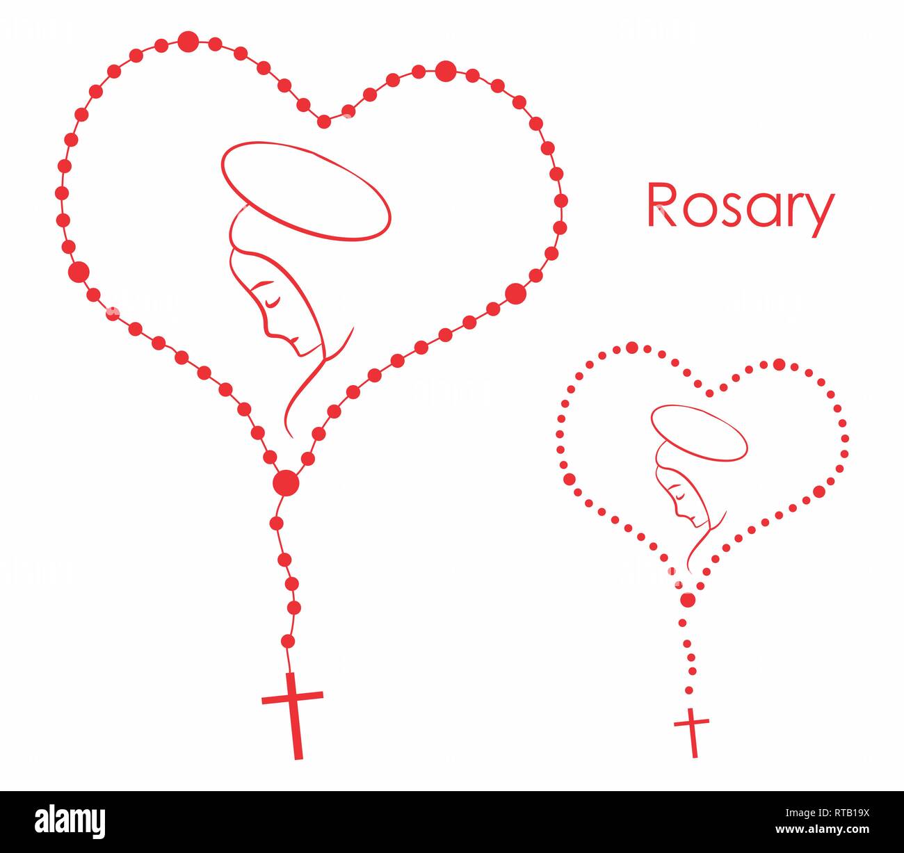 The hail mary symbol Stock Vector Images - Alamy