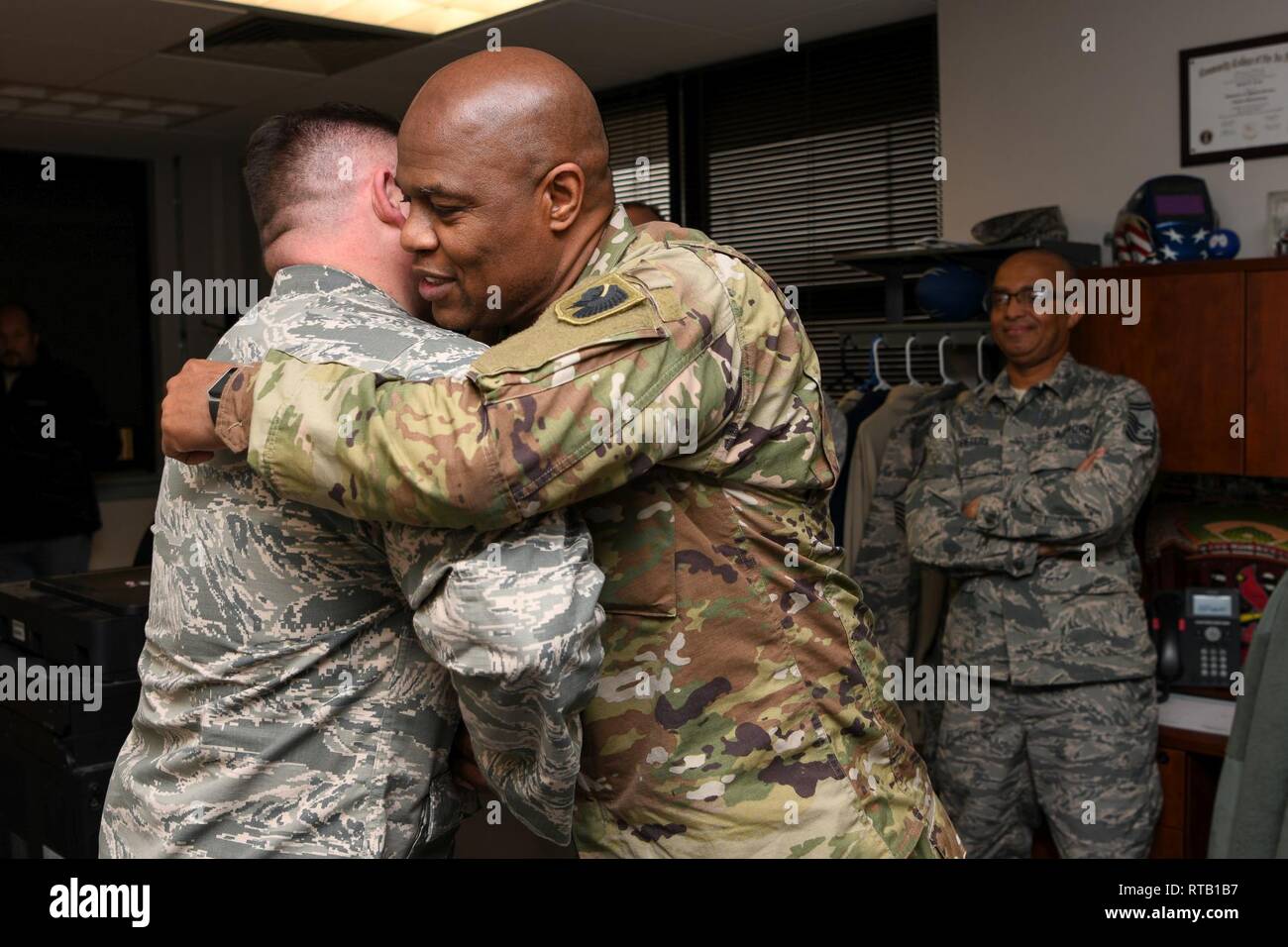 Chief Master Sgt. Anthony Potts (right), Oklahoma Air National Guard ...