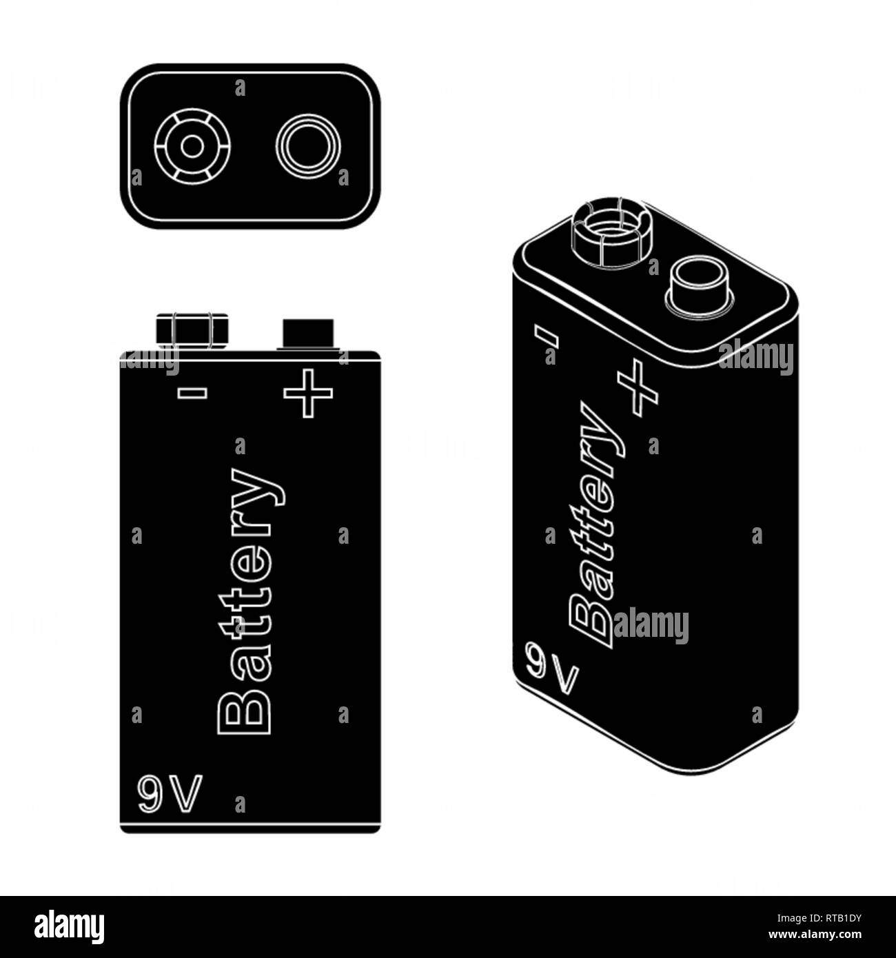 Positive negative charge Black and White Stock Photos & Images - Alamy
