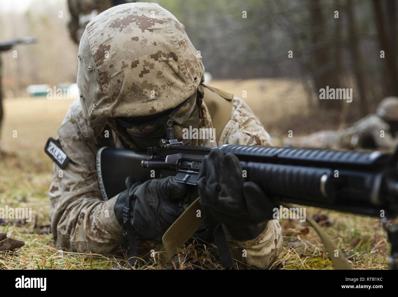 U.S. Marine officer candidate of the Officer Candidates School (OCS ...