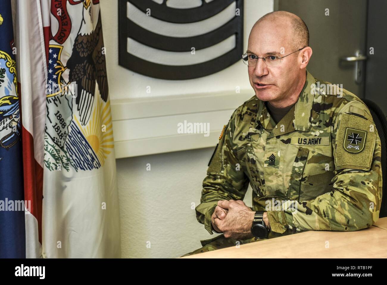 U.S. Army Command Sgt. Maj. Steven R. Hahn, the exchange ...