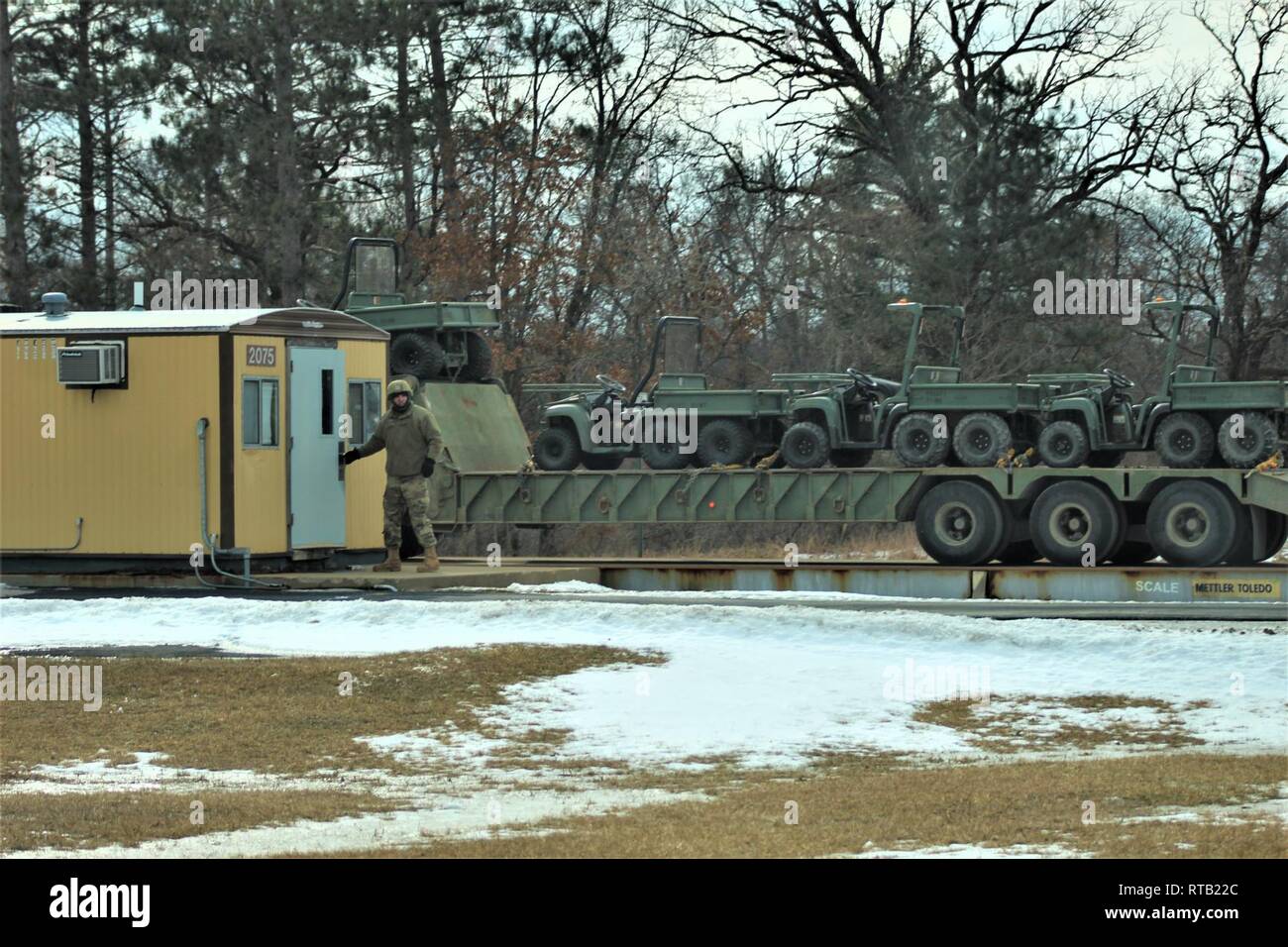 Military vehicles and equipment with the 389th Engineer Battalion are ...