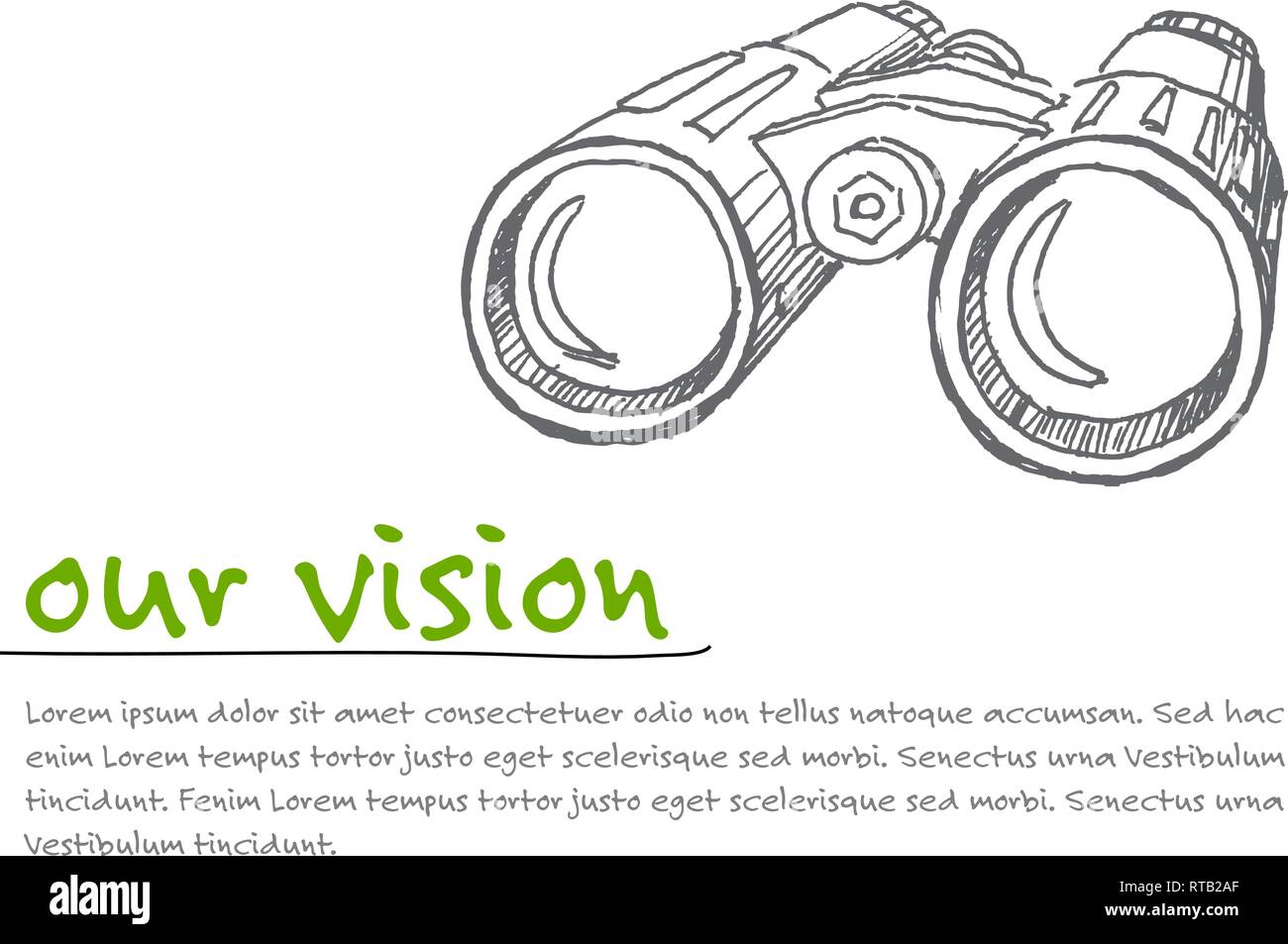 Great Vision - minimalist concept vector ilustration template Stock ...