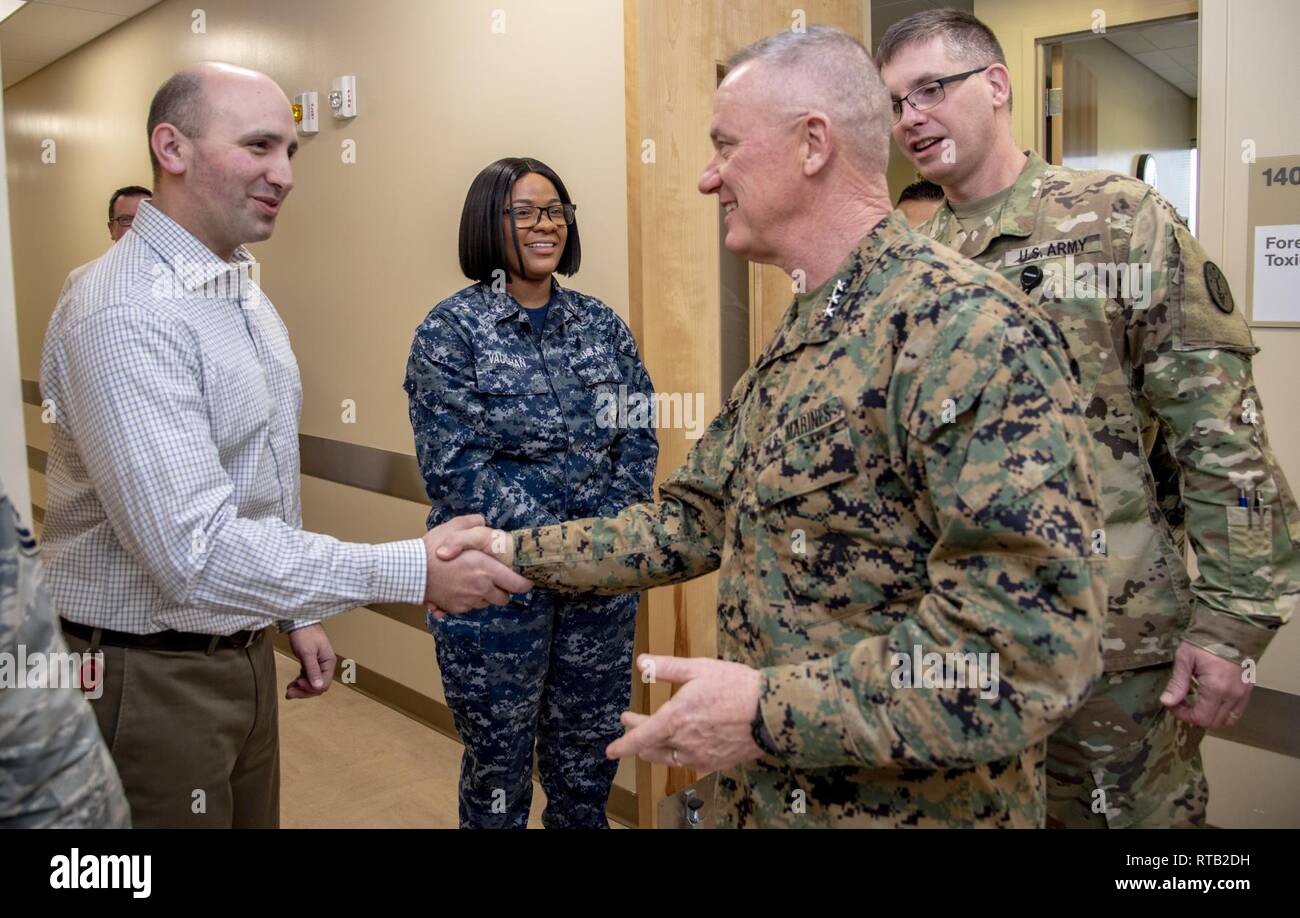 U.S. Marine Corps Lt. Gen. H. Stacy Clardy (right), Under Secretary of ...
