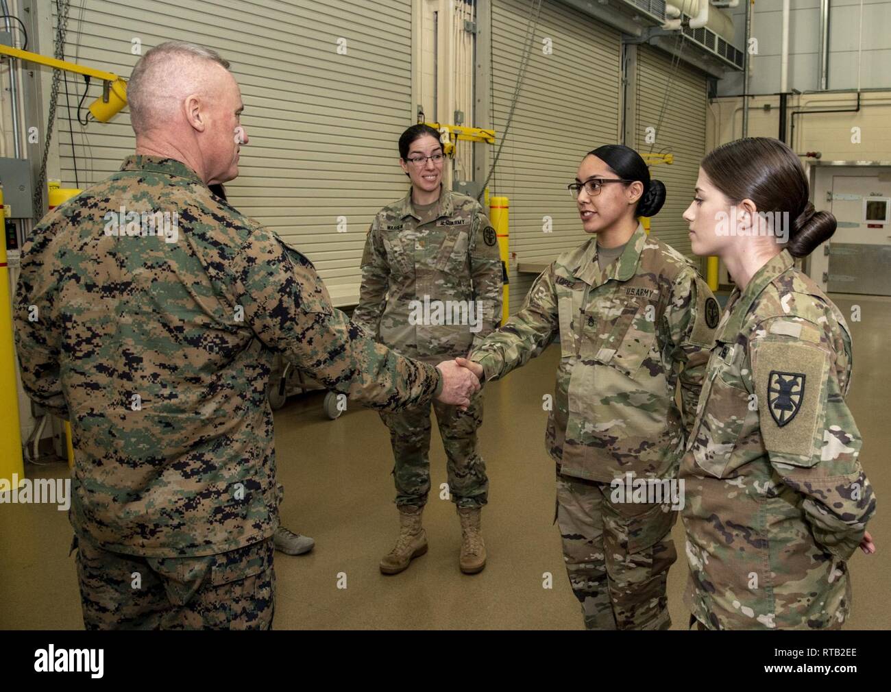 U.S. Marine Corps Lt. Gen. H. Stacy Clardy (left), Under Secretary of ...