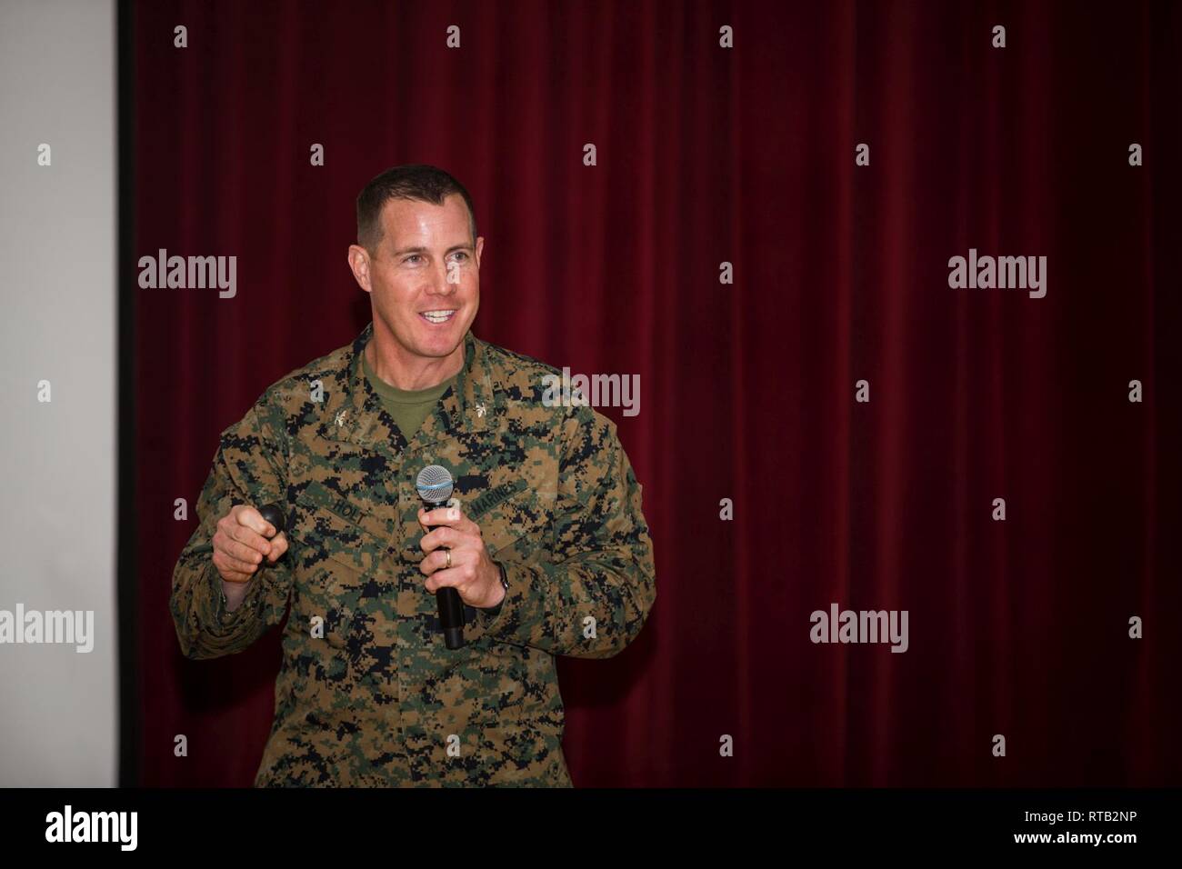 U.S. Marine Corps Col. Jeffrey Holt, deputy commander, Marine Corps ...
