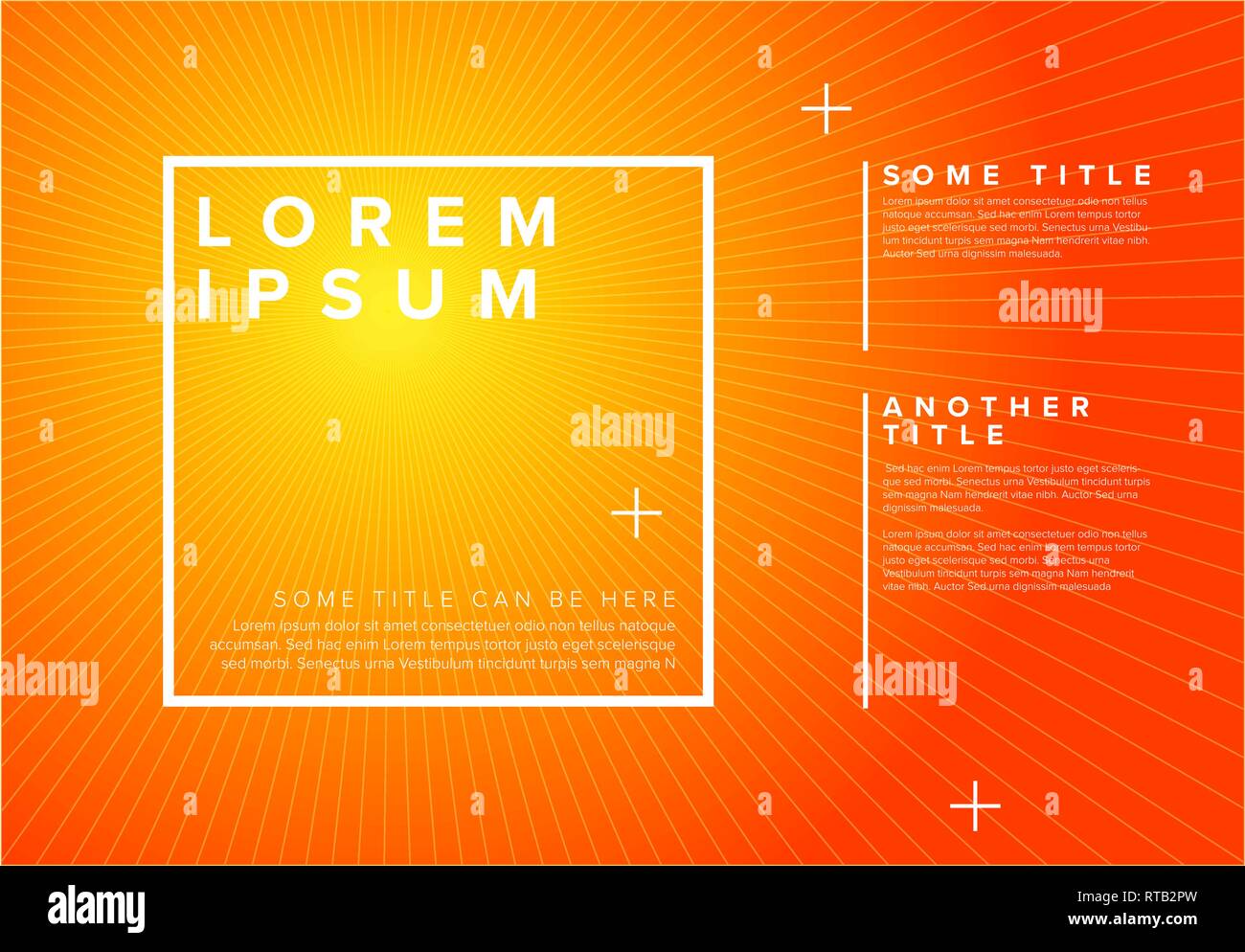 Vector summer poster template with hot sun rays background Stock Vector ...